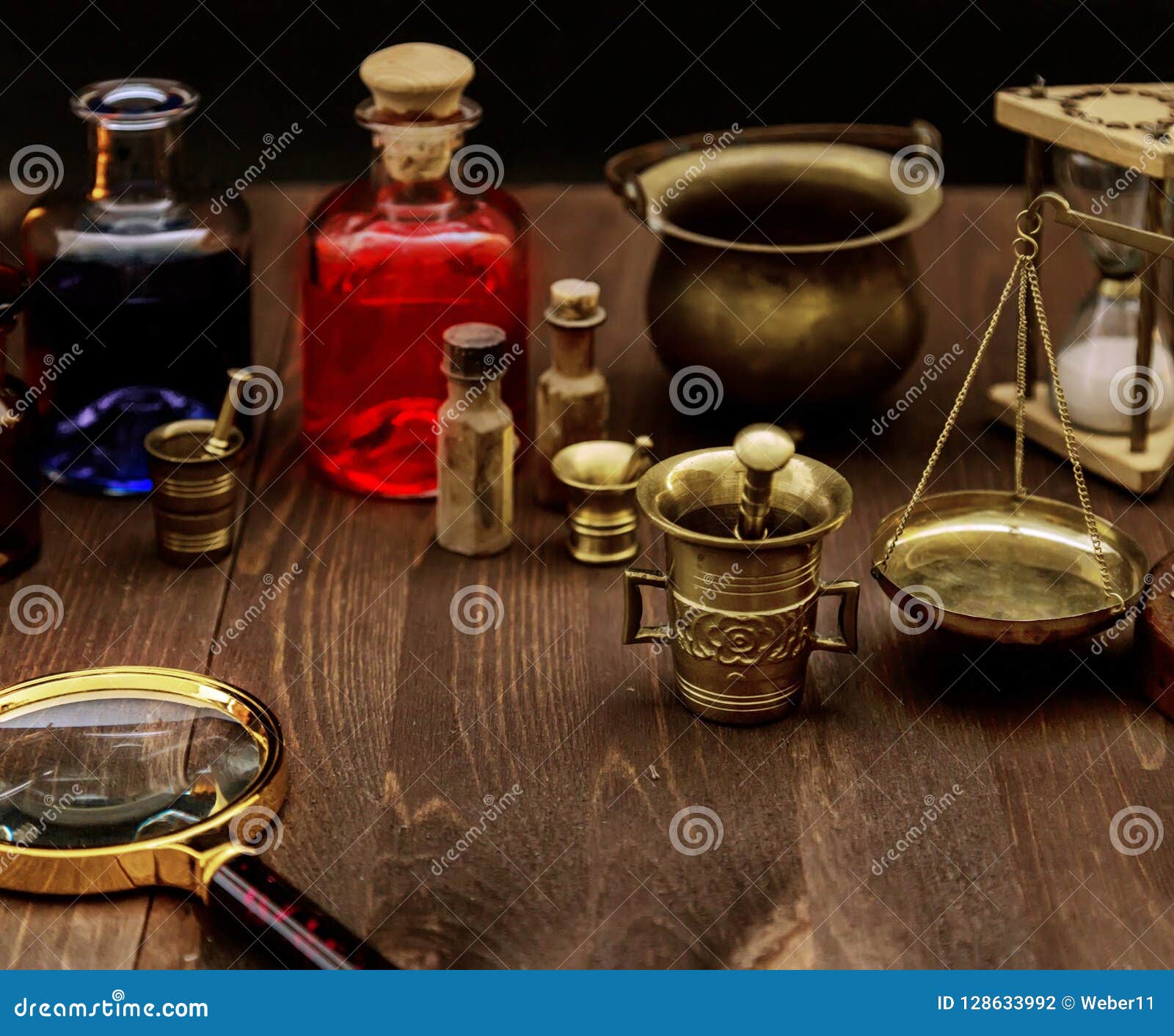 Props old pharmacy stock photo. Image of apothecary - 128633992