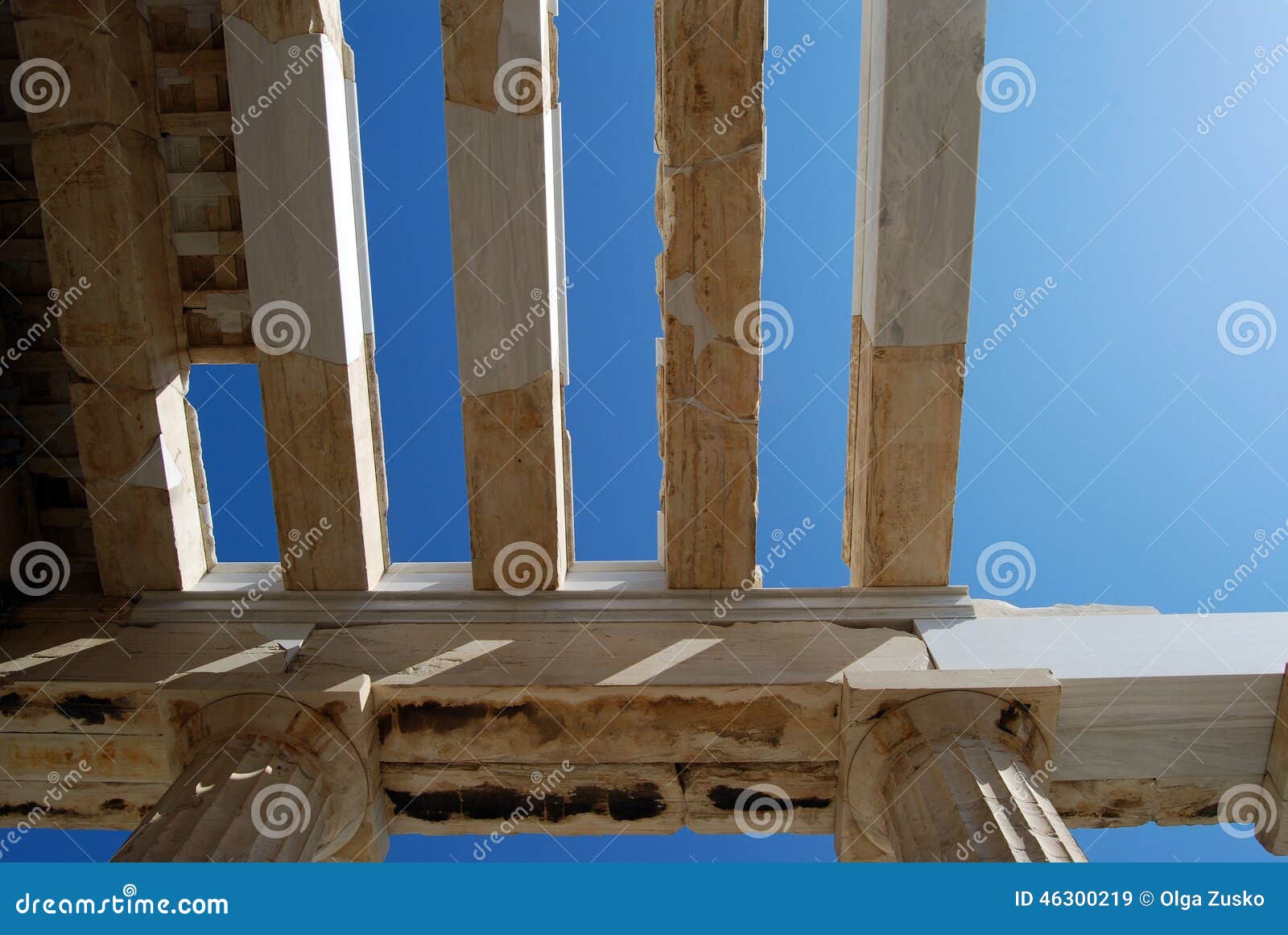 Propylaea, Acropolis, Athens Stock Image - Image of classical, acropol ...