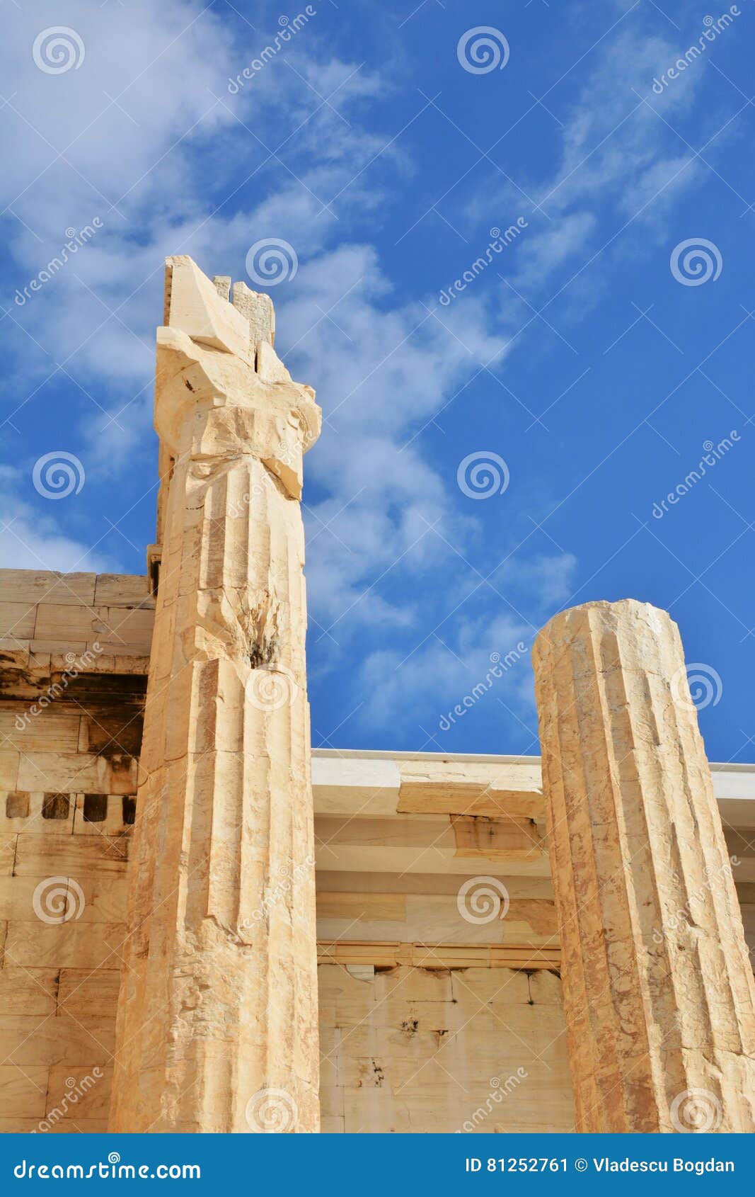 Propylaea Architecture Details Stock Image - Image of ancient, columns ...