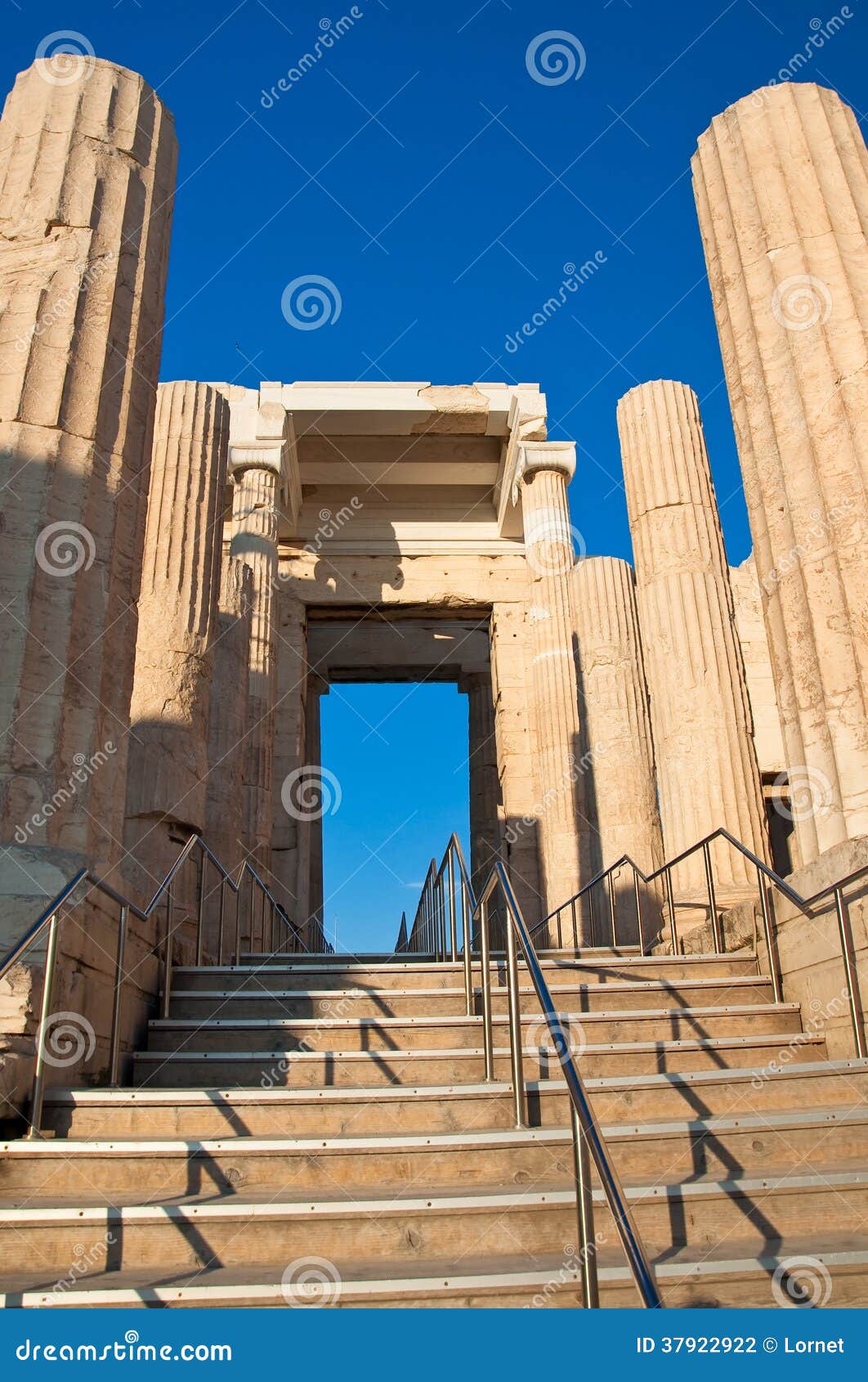 The Propylaea. Athens, Greece. Stock Photo - Image of holiday ...