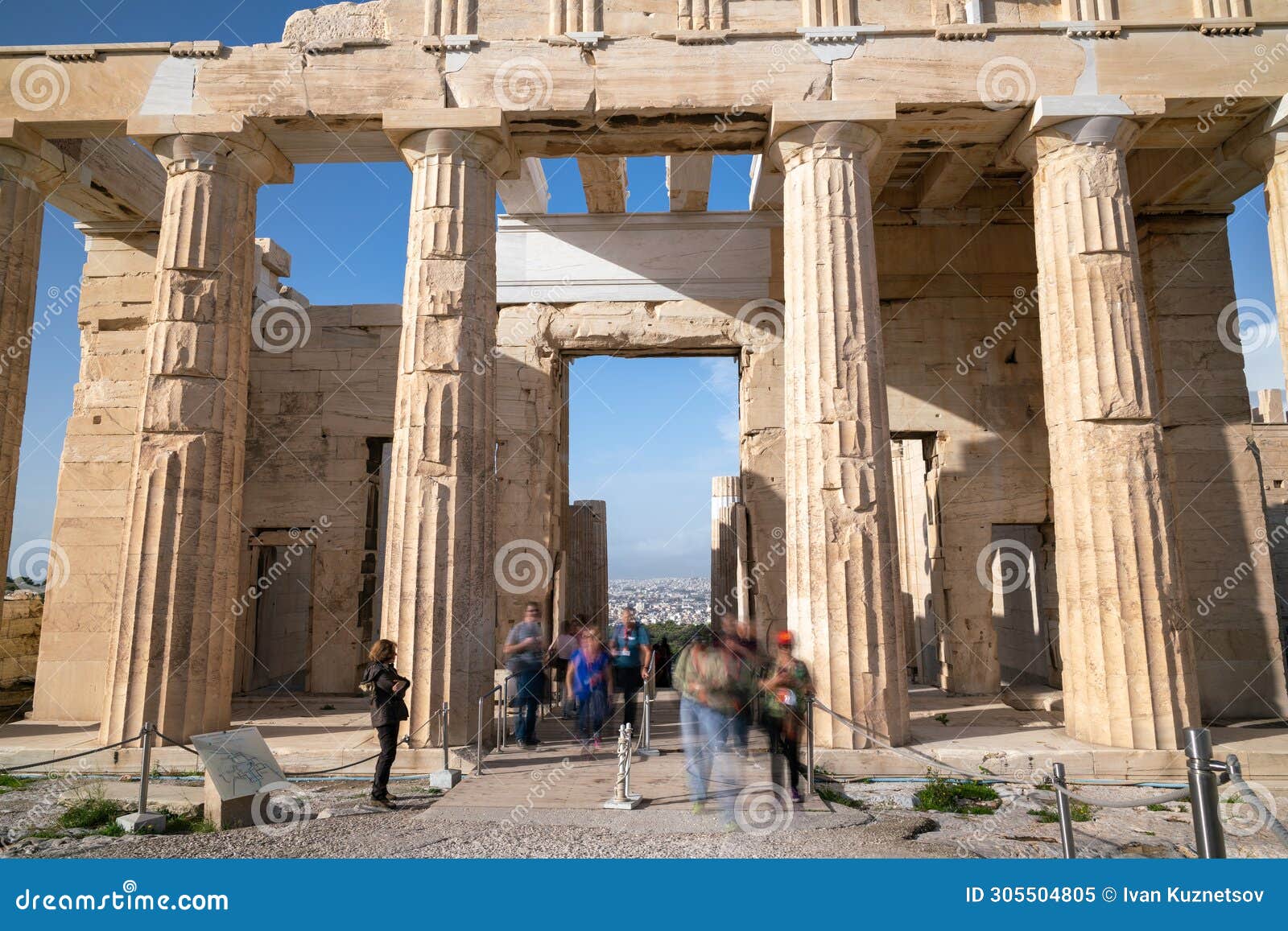 Propylaea Gate on Athenian Acropolis in Athens, Greece Editorial Image ...