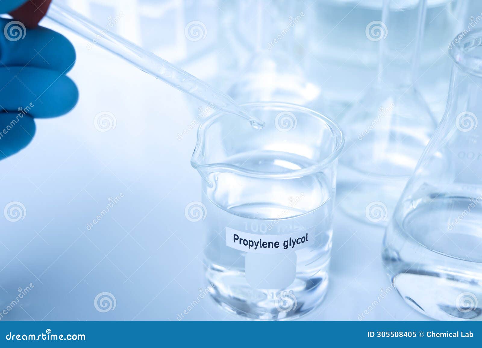 Propylene Glycol in Container, Chemical Analysis in Laboratory Stock ...