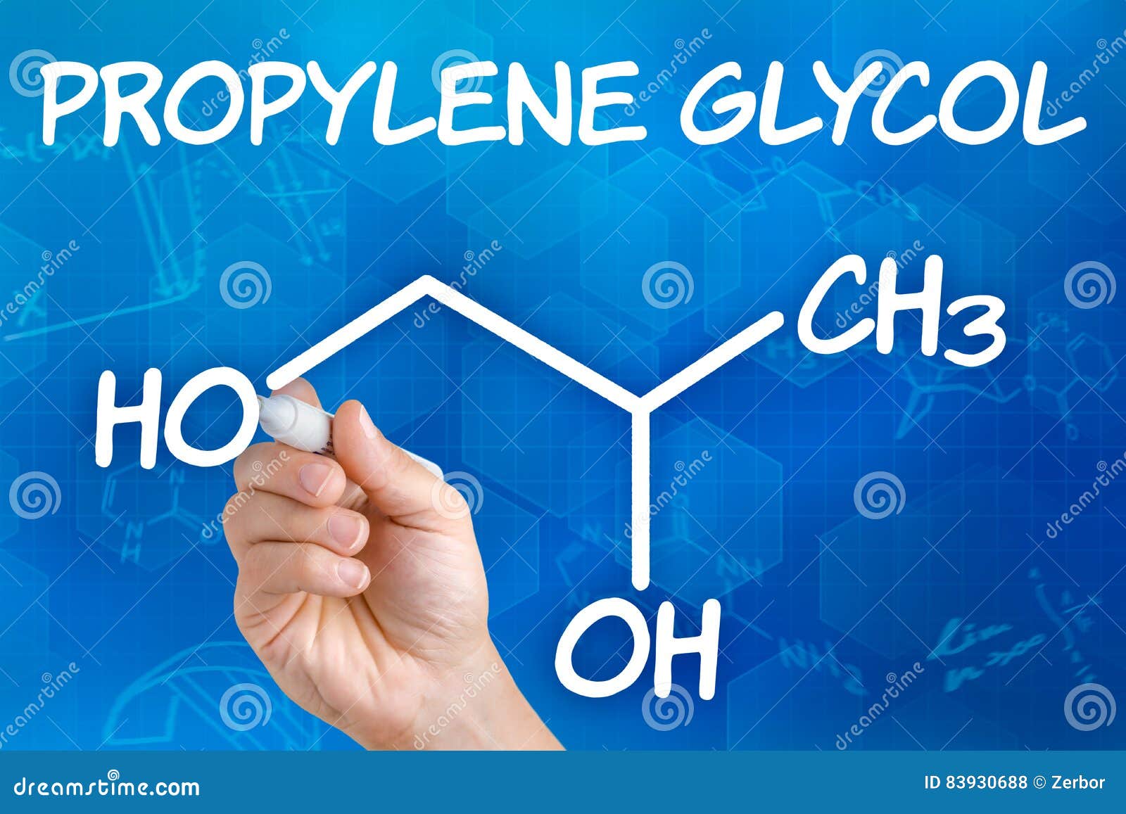 Propylene glycol stock photo. Image of backdrop, element - 83930688