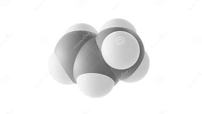 Propylene Molecule, Propene, Molecular Structure, Isolated 3d Model Van ...