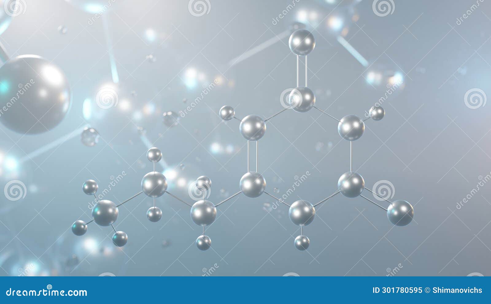 Propylthiouracil Molecular Structure, 3d Model Molecule, Antithyroid ...