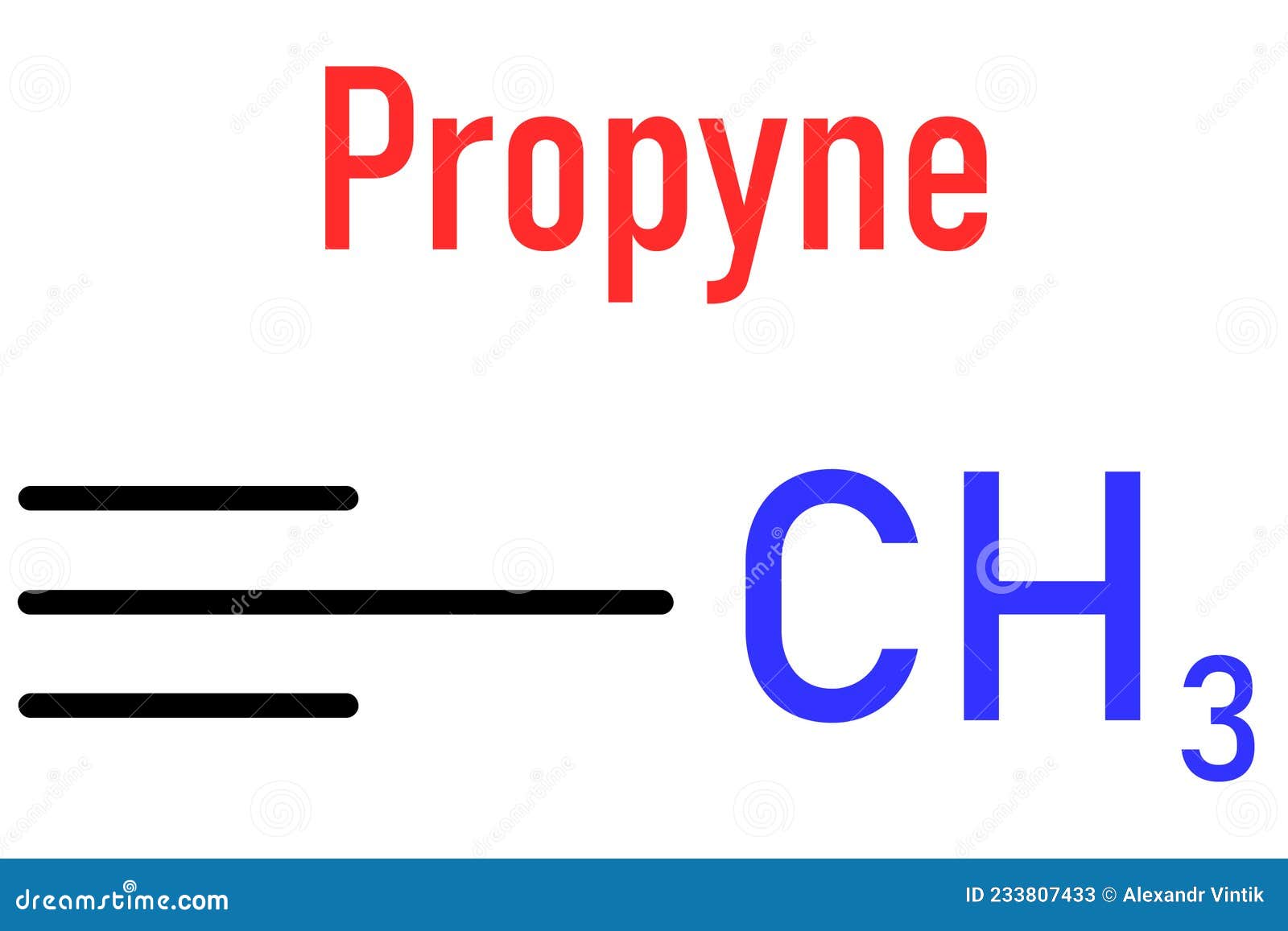 Structural Formula Of Propyne