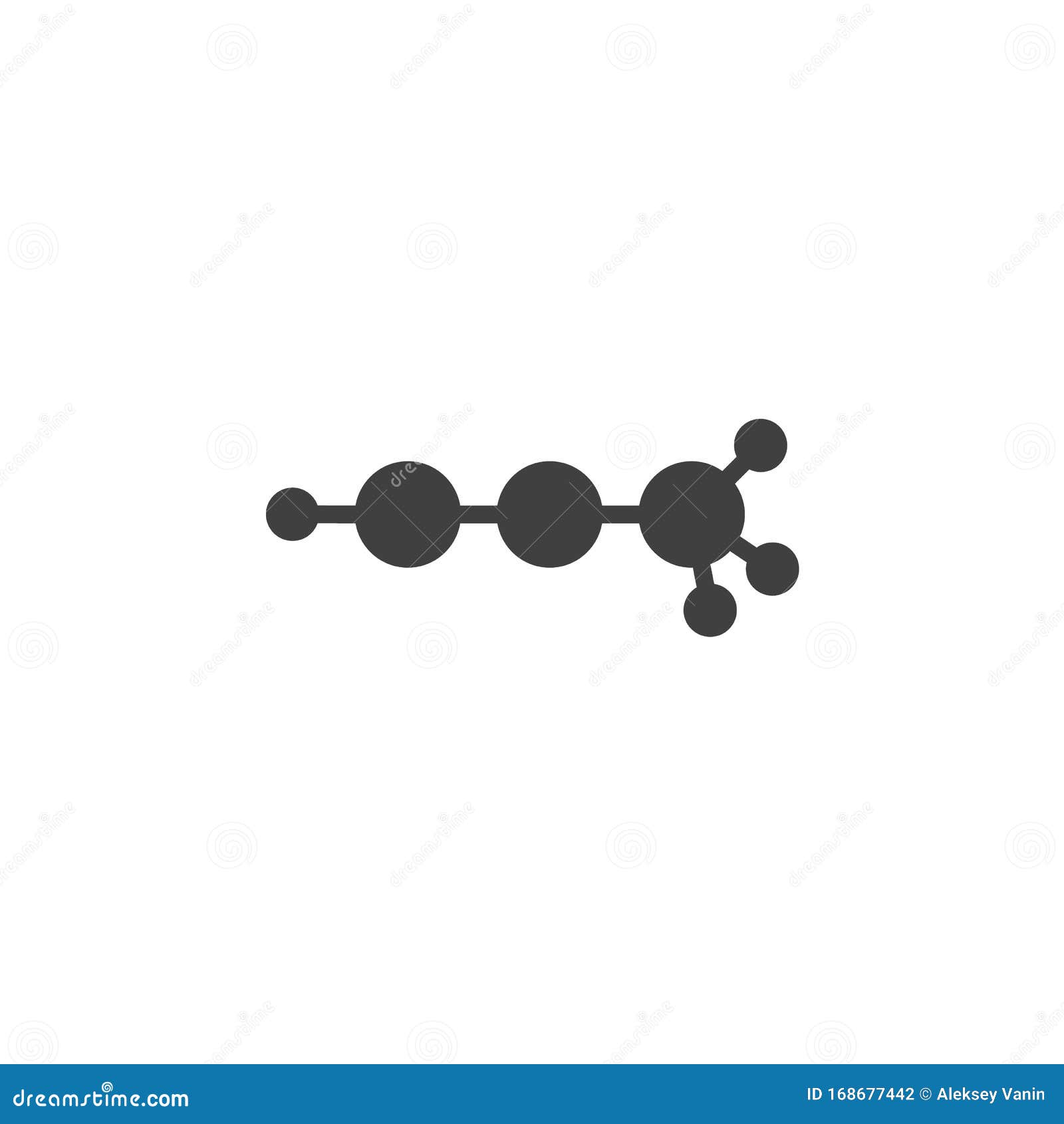 Propyne Molecule. Skeletal Formula. Stock Photography | CartoonDealer ...