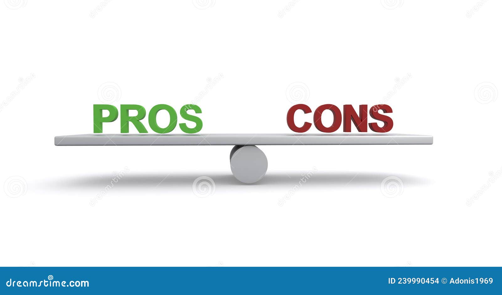 Pros cons balance on white stock illustration. Illustration of list ...
