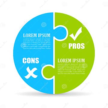 Pros and cons chart stock vector. Illustration of frame - 80228112