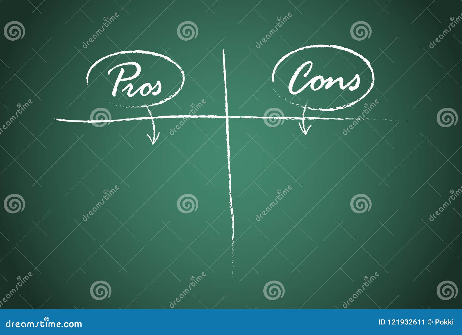 Pros and Cons Comparison Vector Template. Stock Vector - Illustration ...