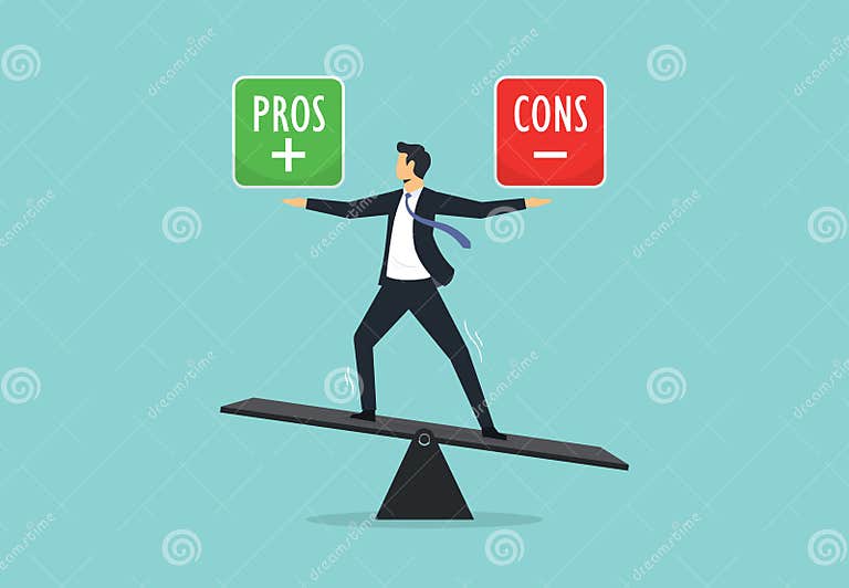 Pros and Cons Concept. Decision Making and Problem Analysis. Risk ...