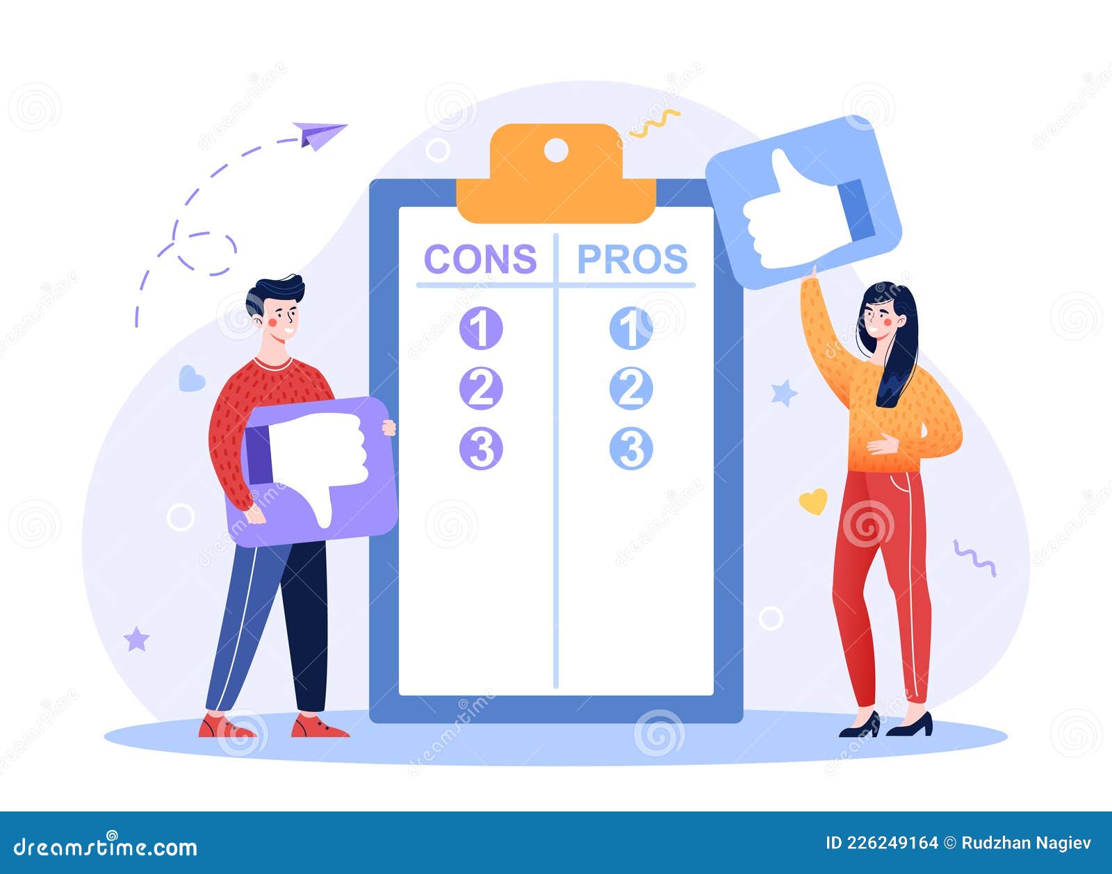Pros and cons concept stock vector. Illustration of list - 226249164 Pros and cons concept stock vector. Illustration of list - 226249164