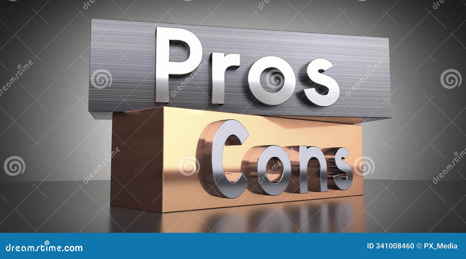 Pros And Cons Assessment Analysis Red Left Green Right Word Text On ...