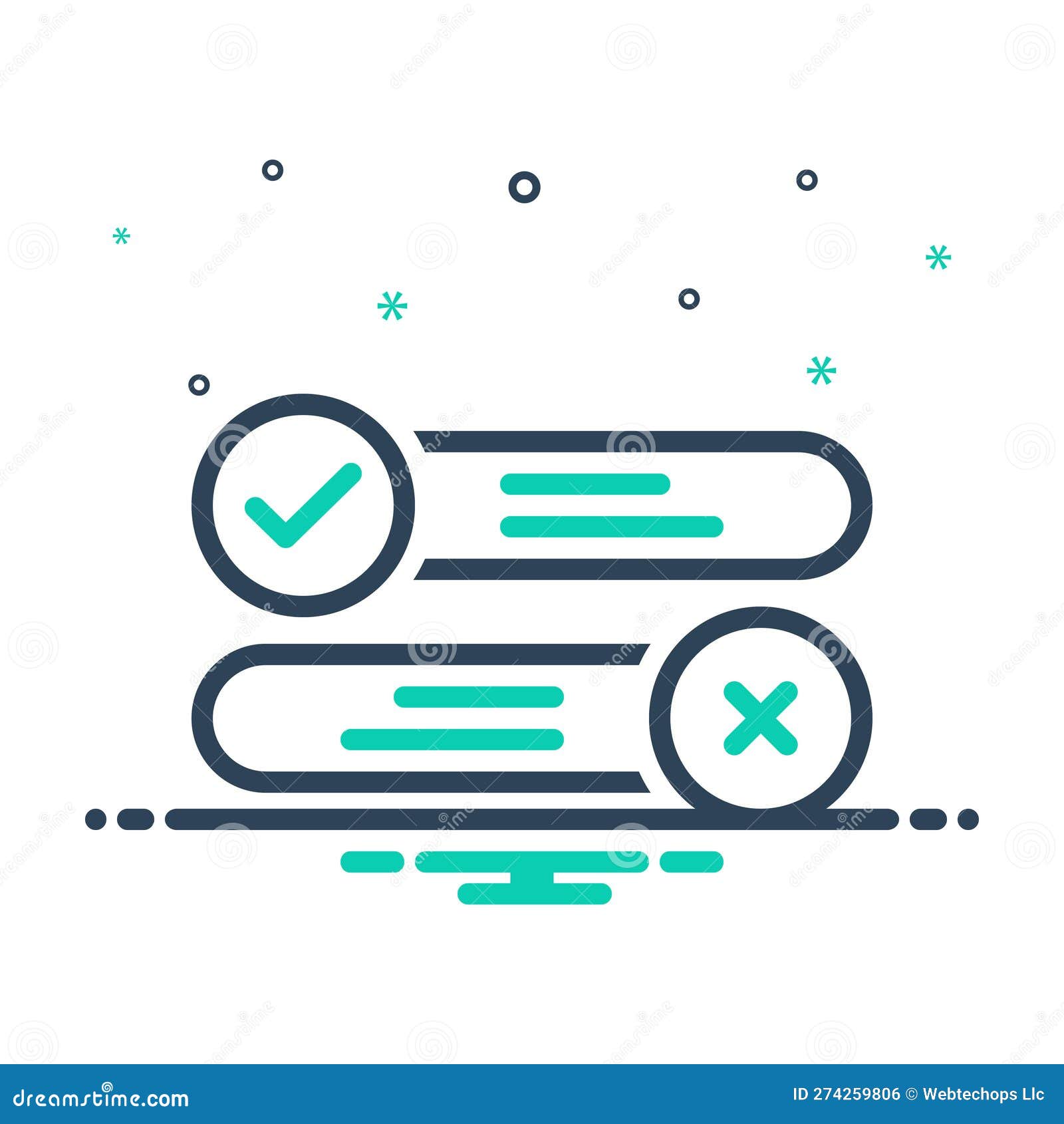 Mix Icon for Pros, Contra and Plus Stock Illustration - Illustration of ...