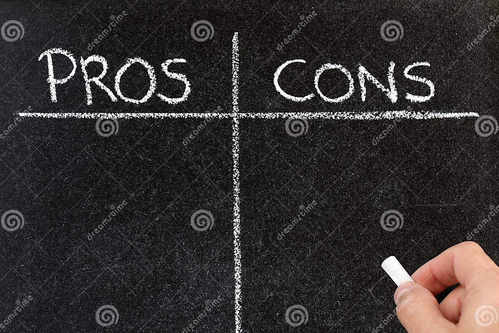 Pros - y - contra imagen de archivo. Imagen de argumento - 20502019