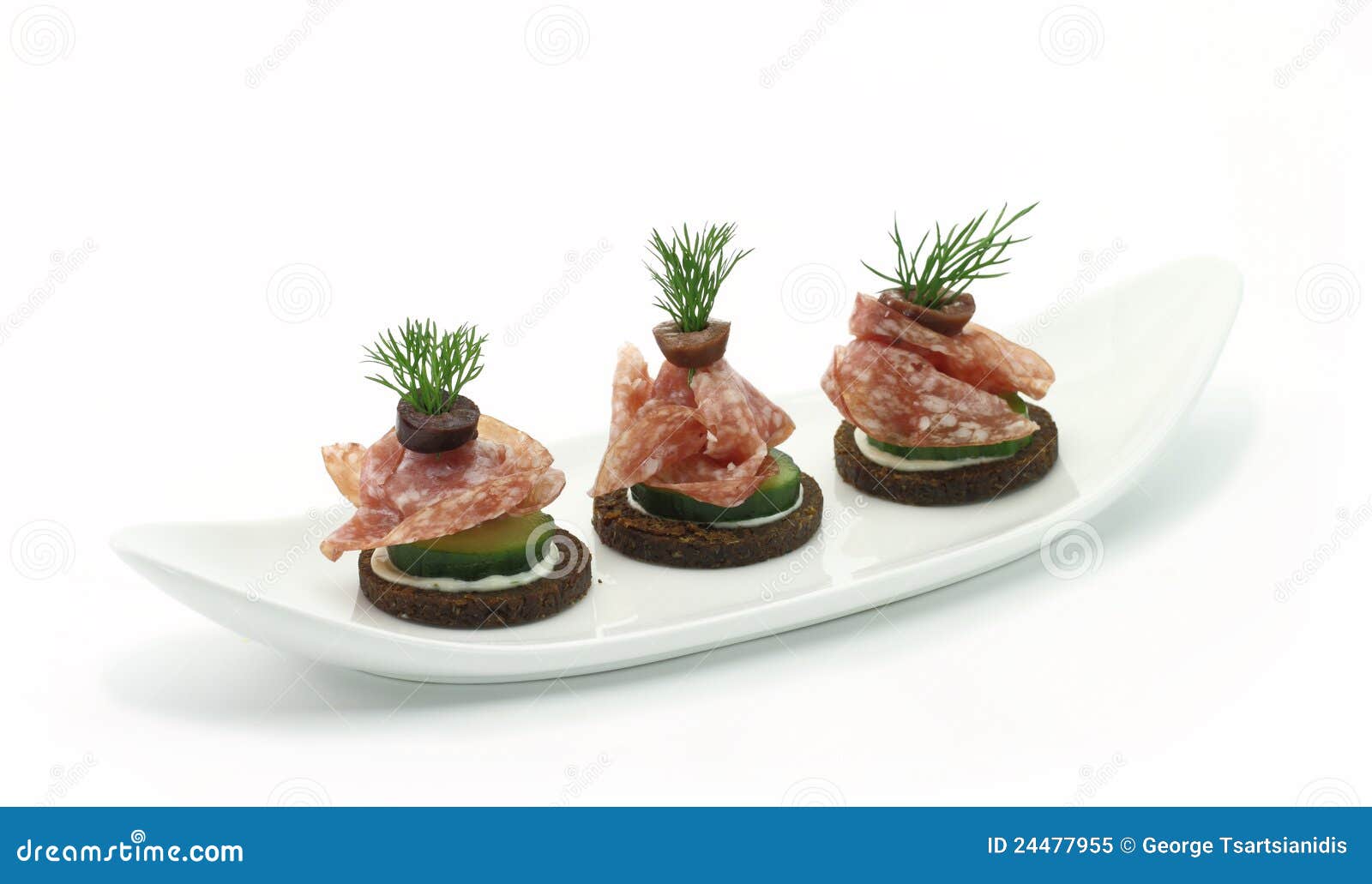 Prosciutto canapes stock image. Image of brown, gourmet - 24477955