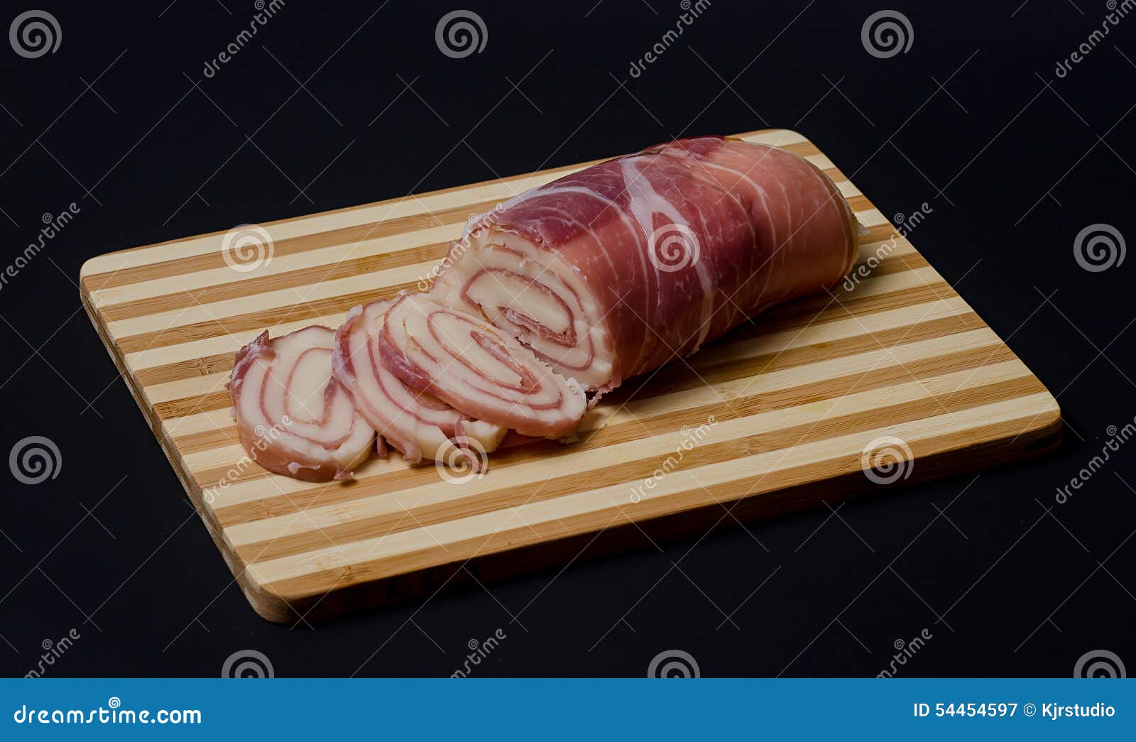 Prosciutto Mozzarella Roll. Stock Image - Image of cheese, appetizer ...