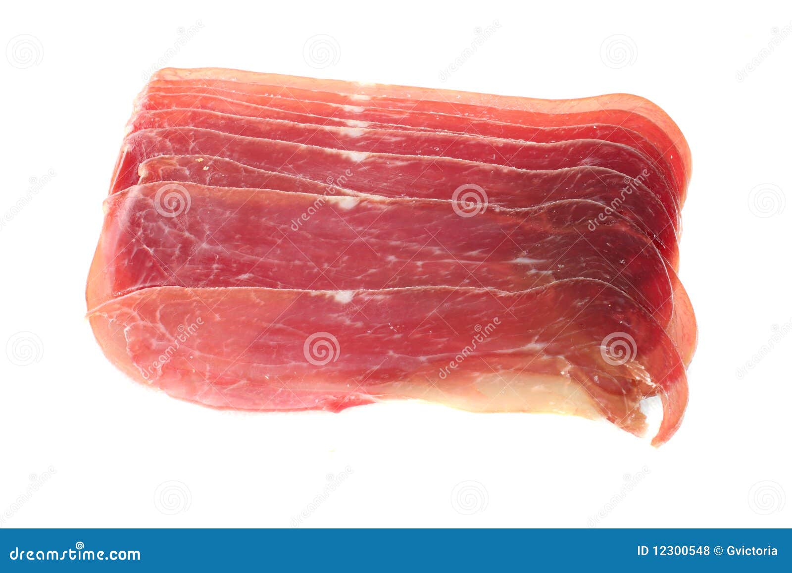 Prosciutto slices stock photo. Image of slices, delicious - 12300548