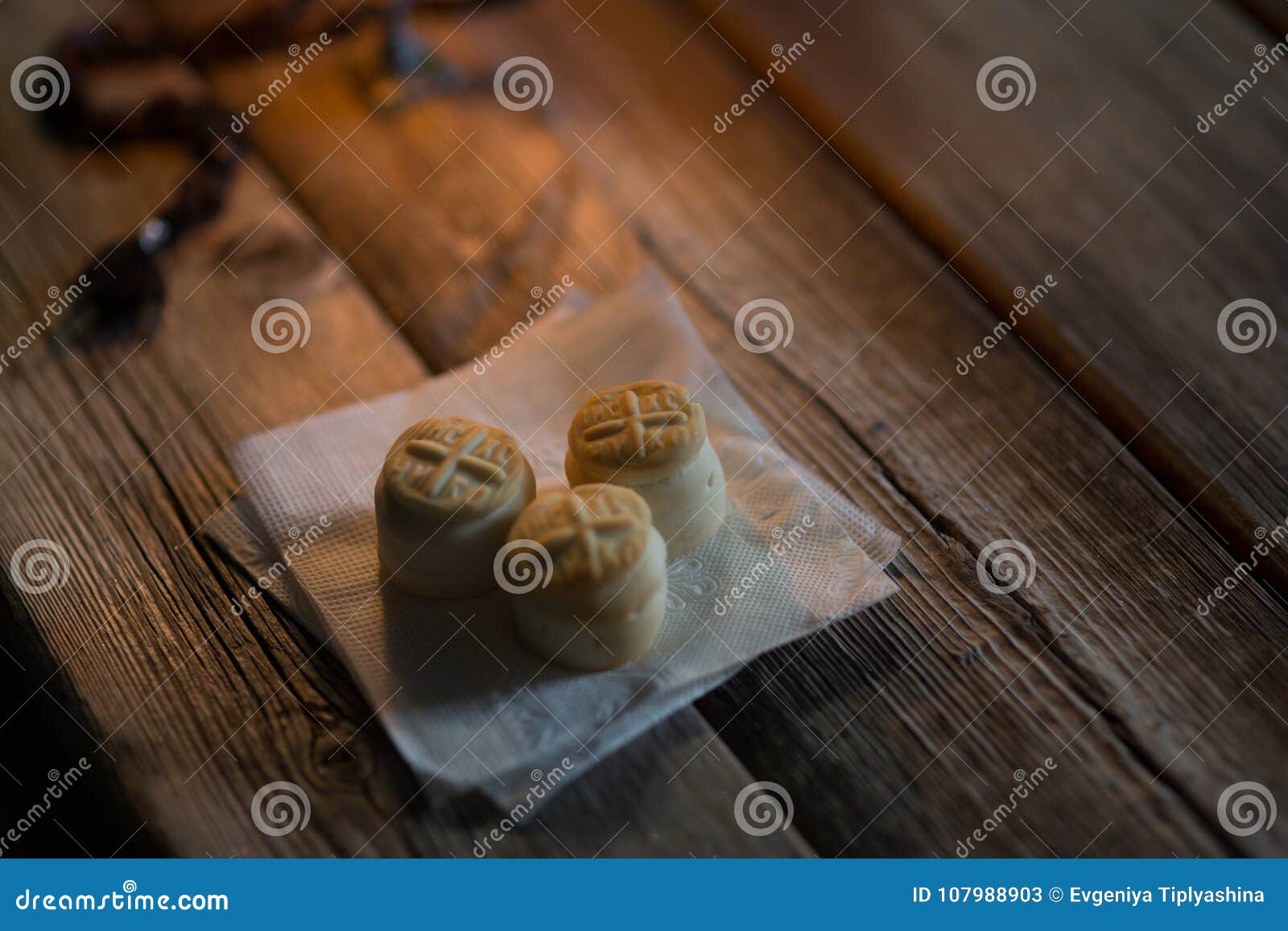 Prosfora from the Orthodox Church Stock Image - Image of background ...