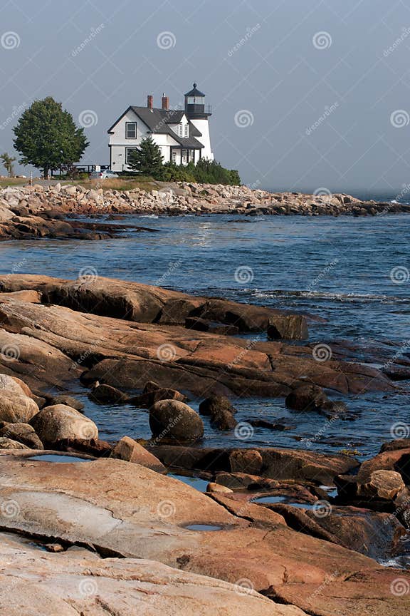 Prospect Harbor Light stock photo. Image of point, tourist - 19546106