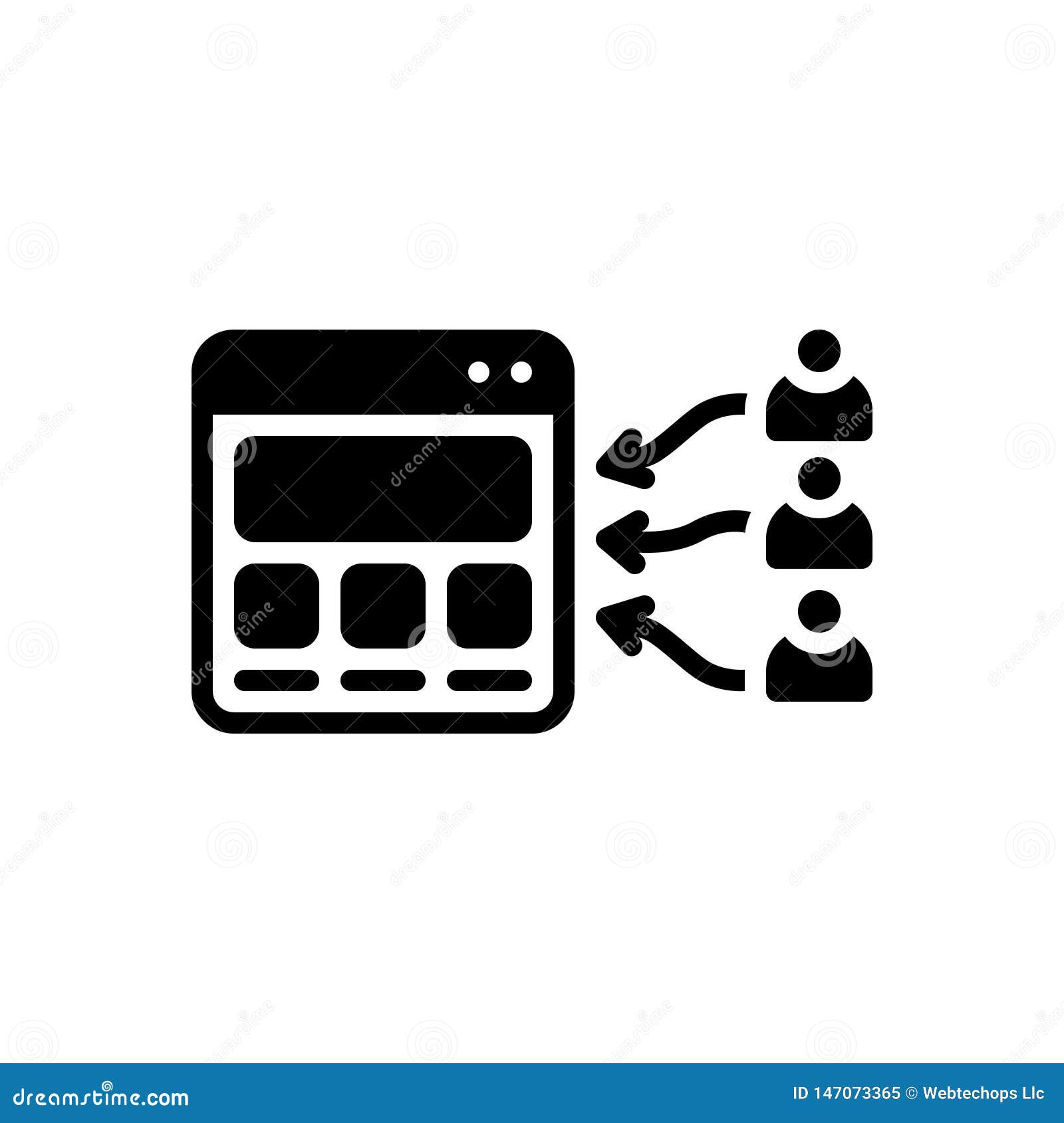 Black Solid Icon for Prospect, Generation and Sale Stock Vector ...