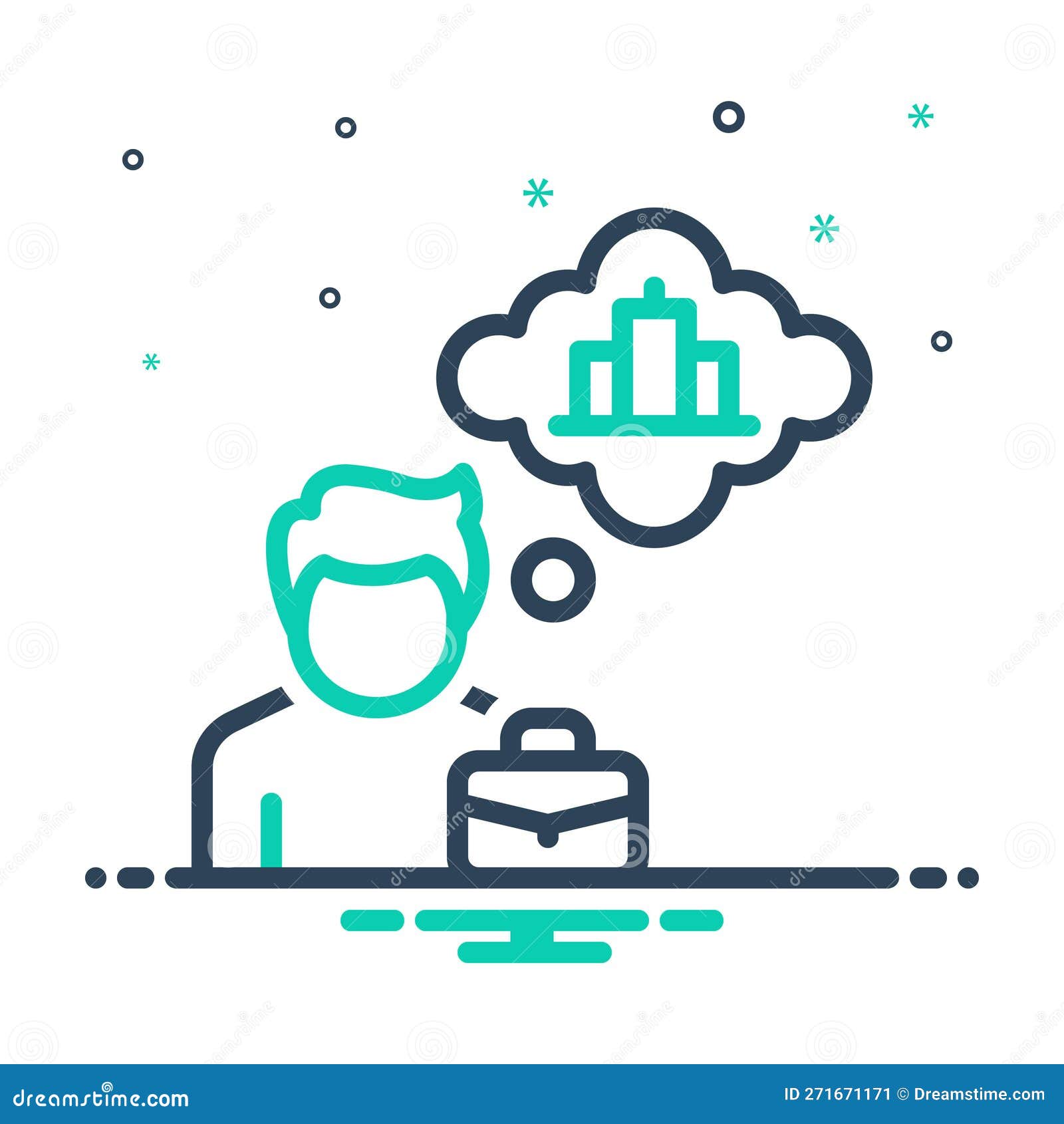 Mix Icon For Expectation, Expectancy And Expectance Cartoon Vector ...