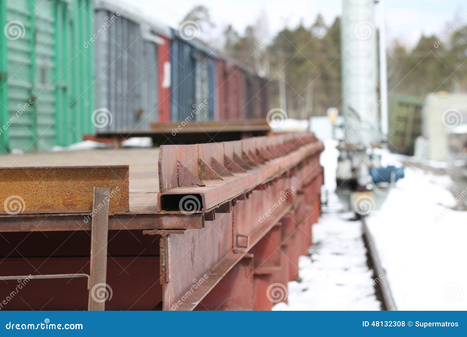 Prospect of a ramp stock photo. Image of rail, cars, perspective - 48132308