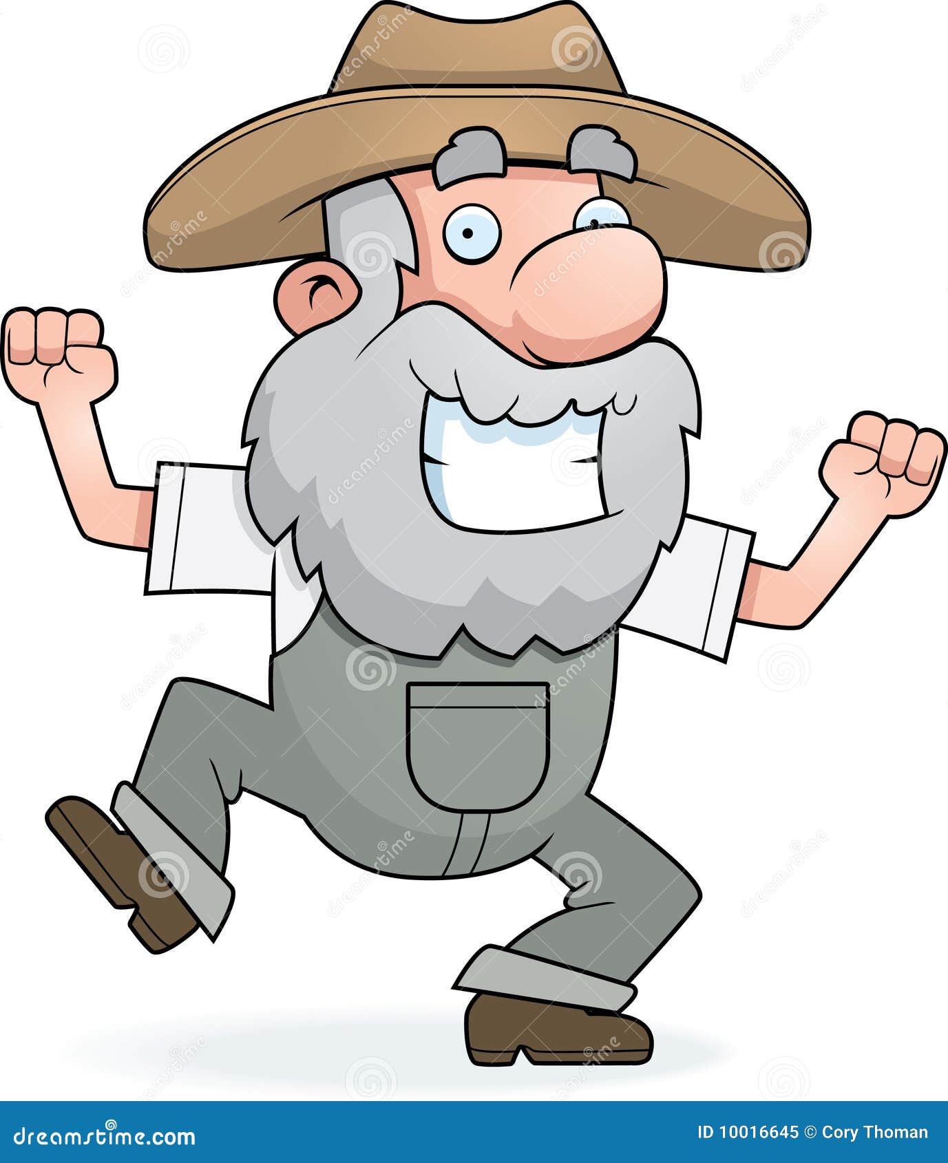 Prospector Dancing stock vector. Illustration of beard - 10016645