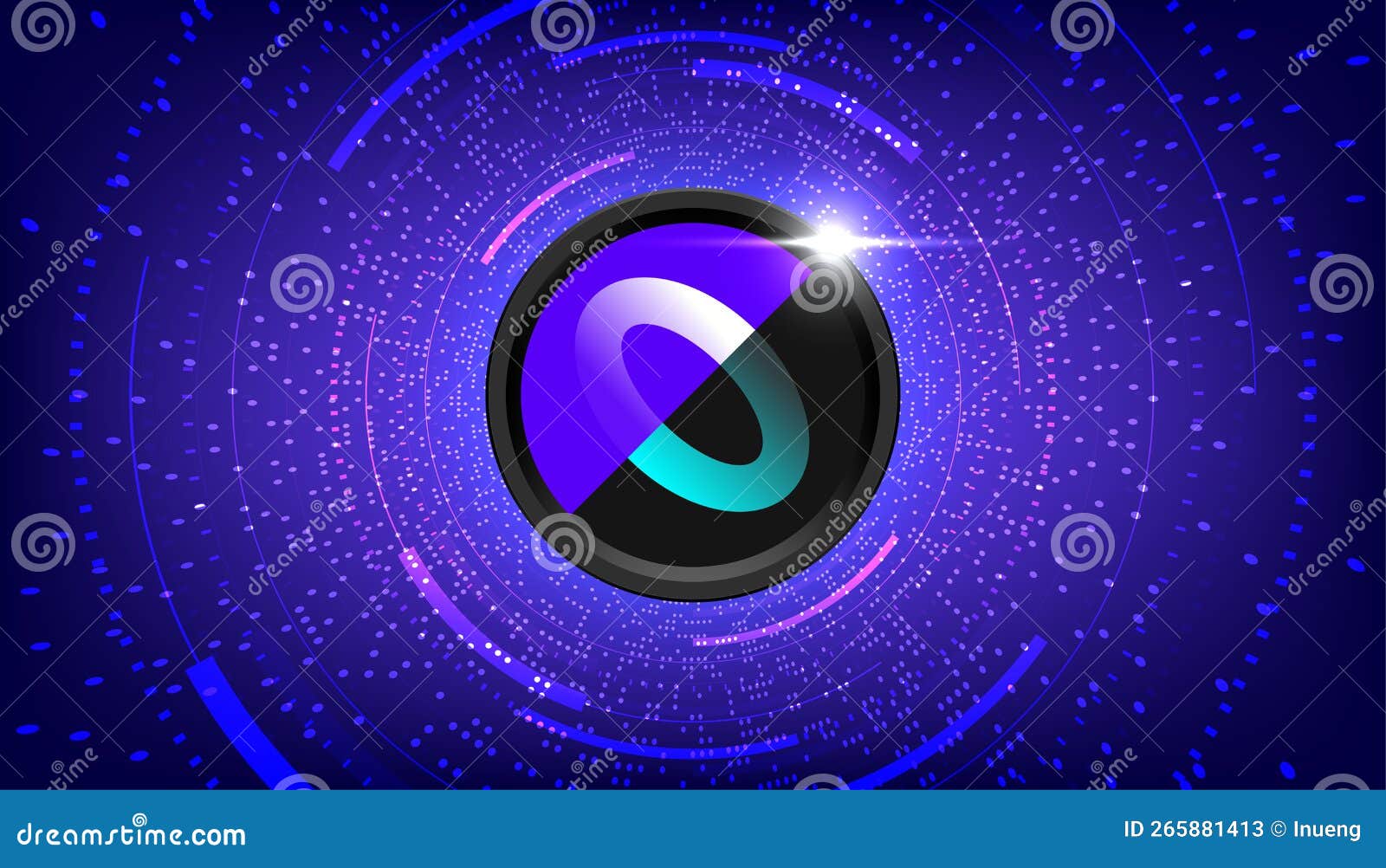 Prosper PROS Coin Cryptocurrency Concept Banner Background Stock Vector ...