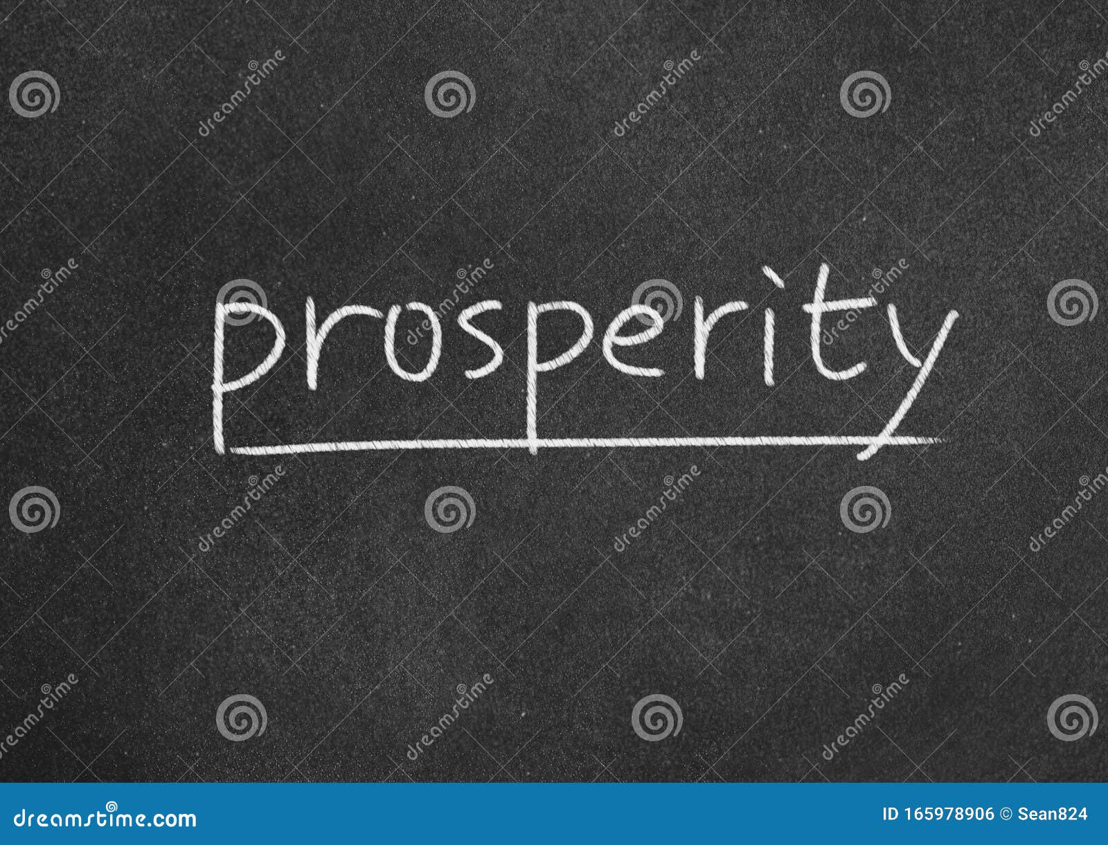 Prosperity stock photo. Image of chalkboard, word, abstract - 165978906