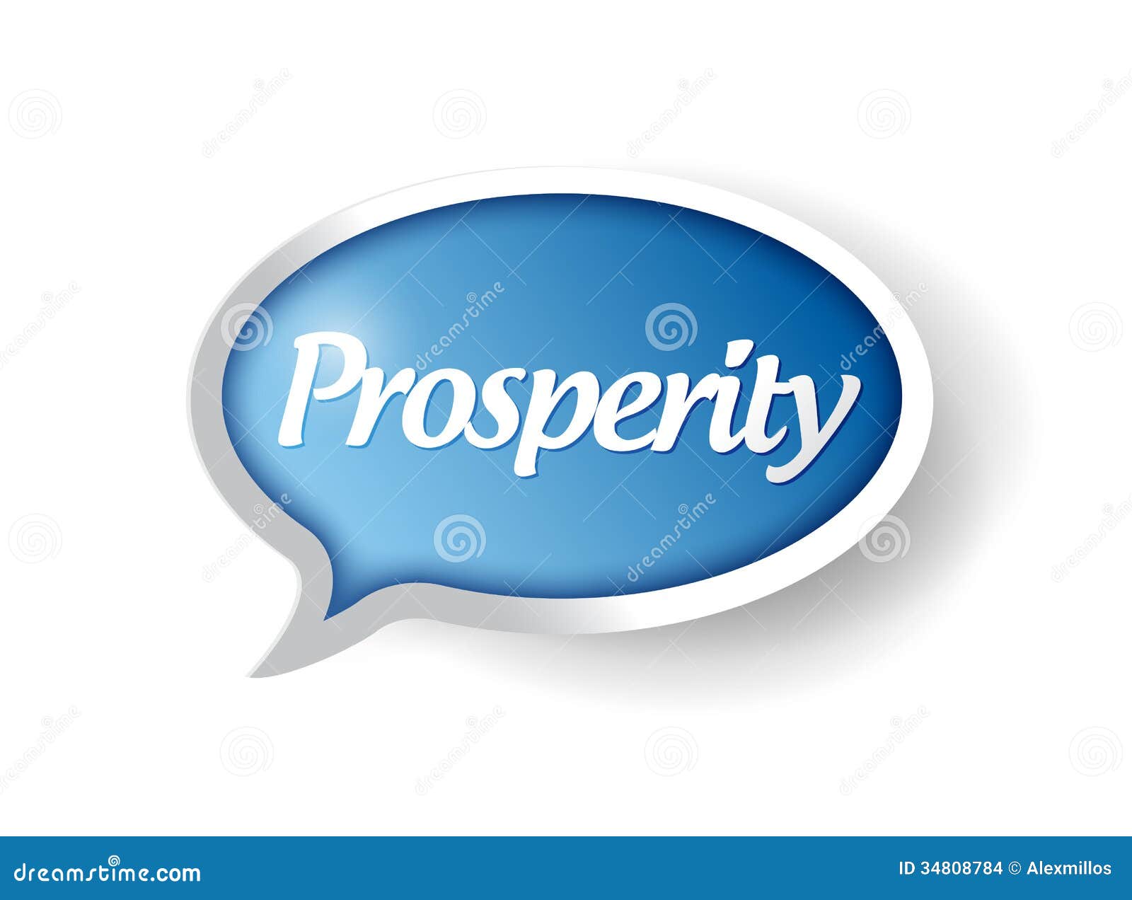 Prosperity Message Bubble Illustration Stock Illustration ...