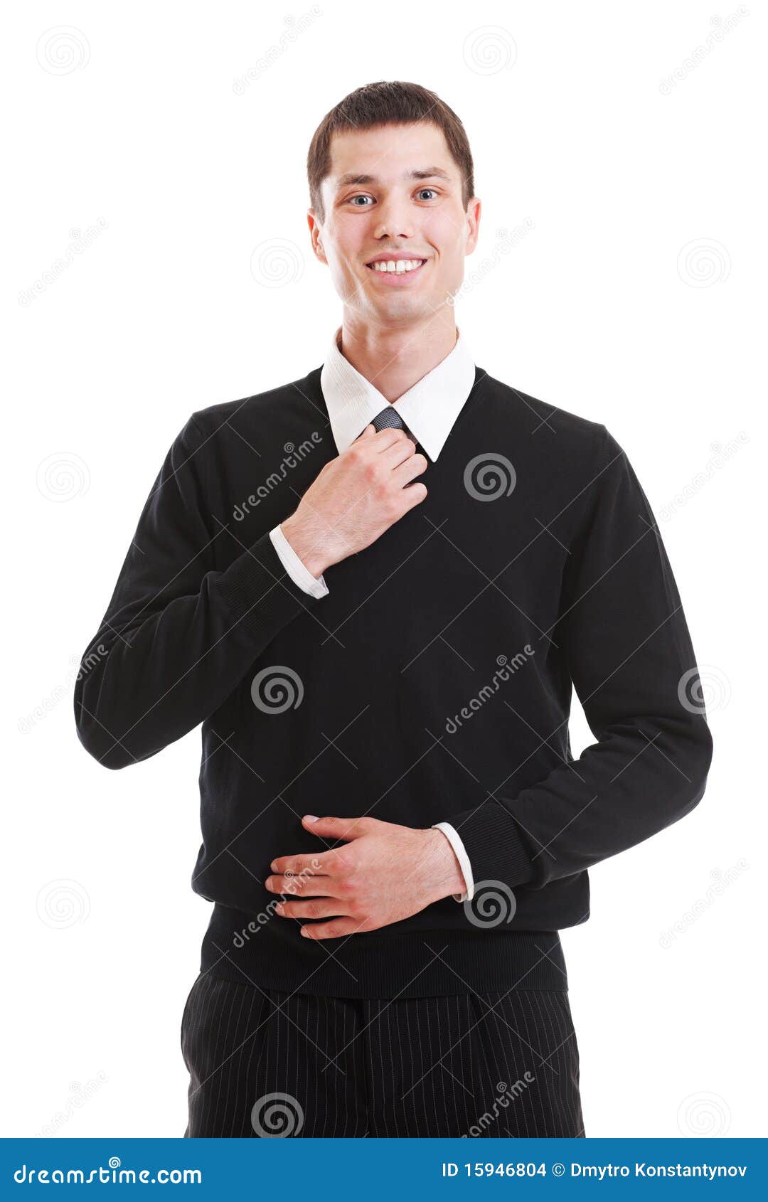 Prosperous Young Businessman Stock Photo - Image of head, happiness ...