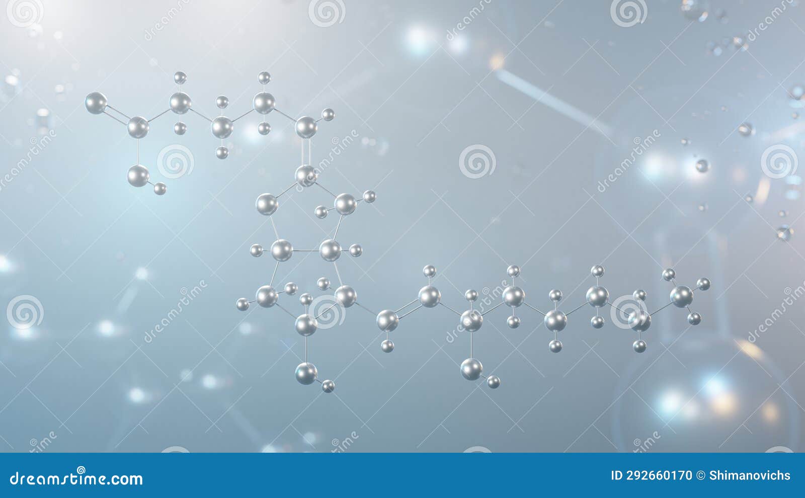 Prostacyclin Molecular Structure, 3d Model Molecule, Prostaglandin I2 ...