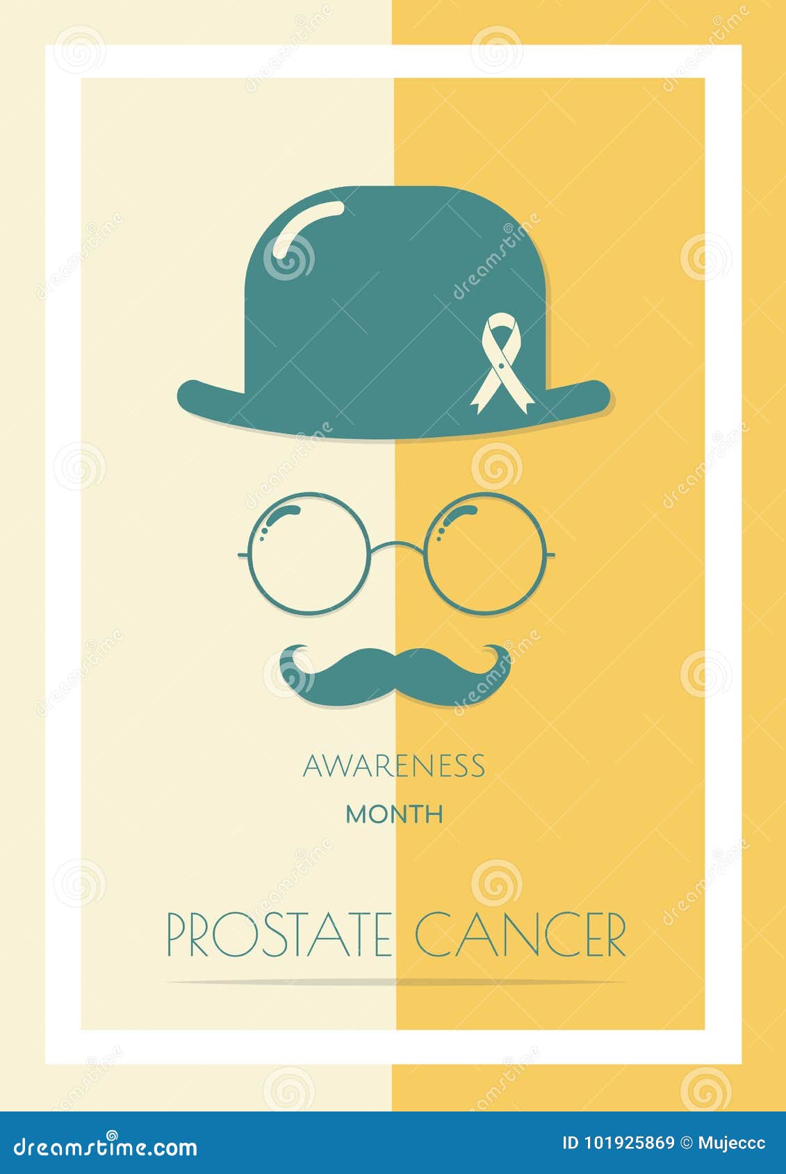Prostate Cancer Awareness Month Poster Stock Vector - Illustration of ...