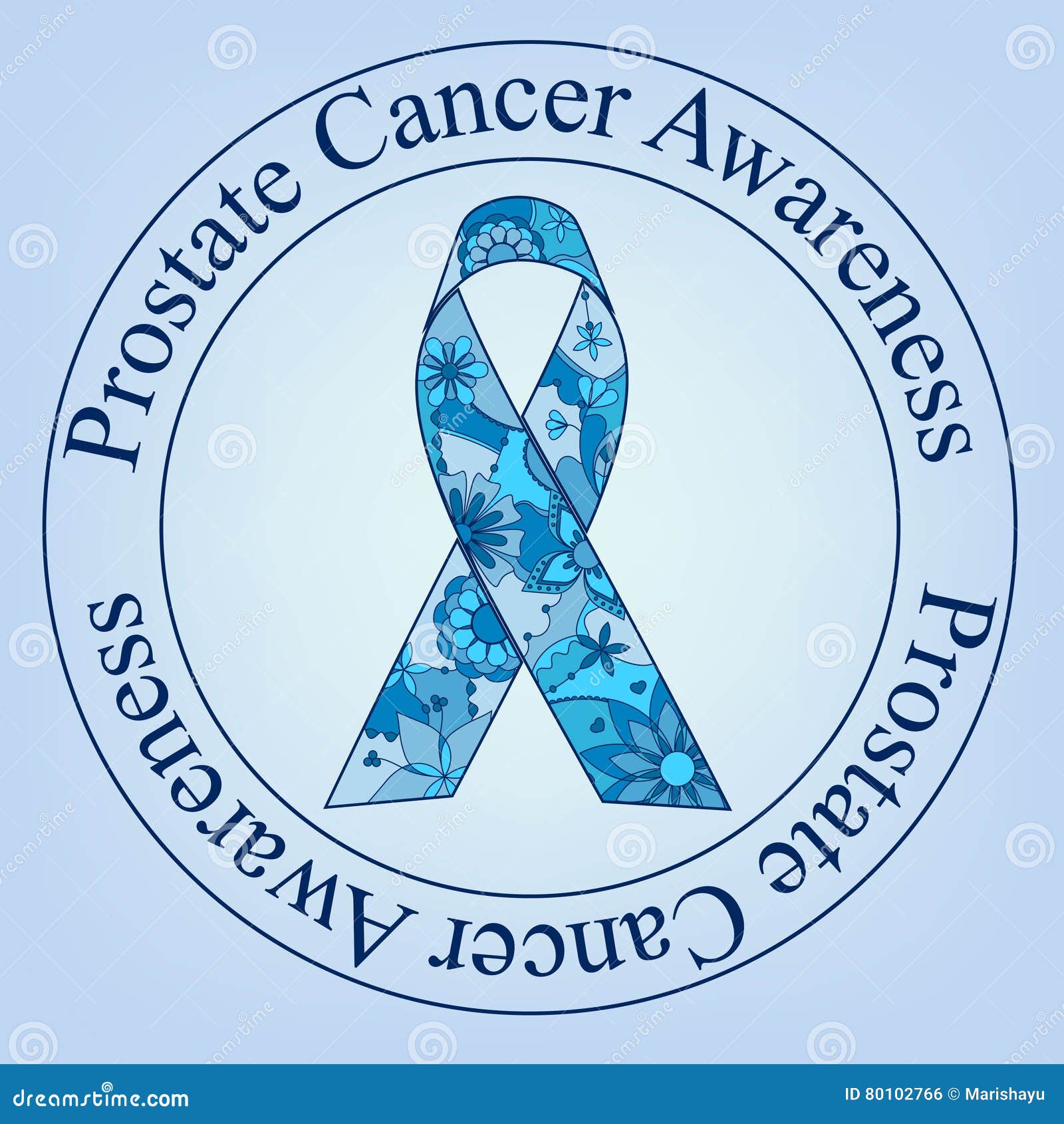 Prostate Cancer Awareness Stamp Stock Illustration - Illustration of ...