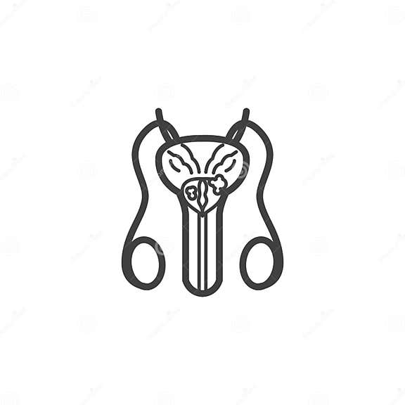Prostate Cancer Line Icon Stock Vector Illustration Of Logo 173675951