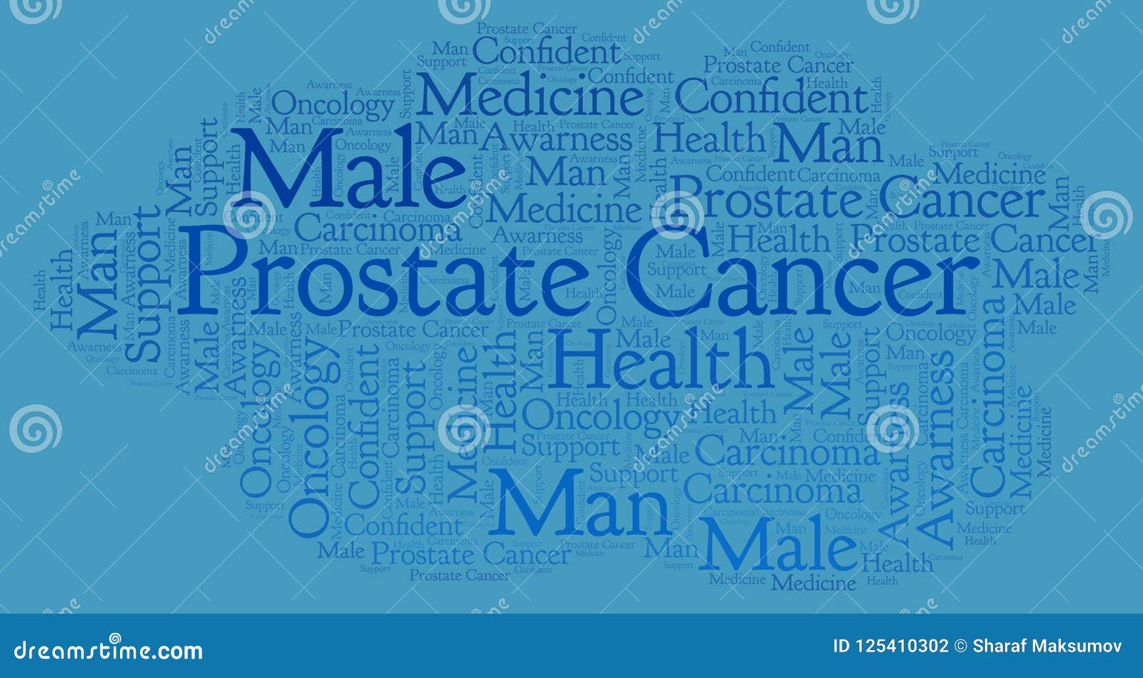 Prostate Cancer Word Cloud. Stock Illustration - Illustration of text ...