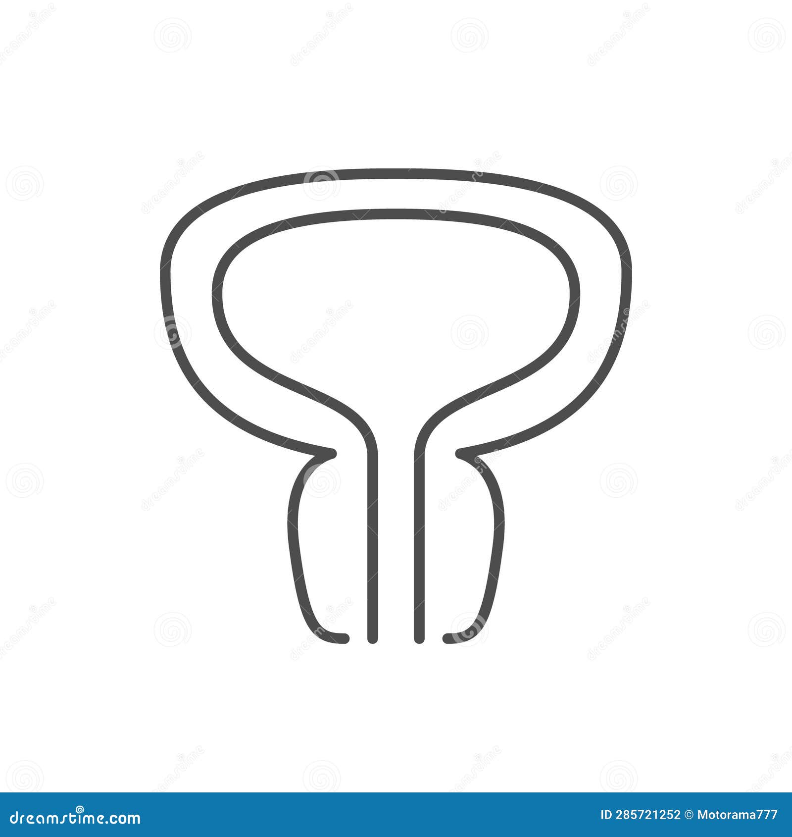 Prostate Gland Line Outline Icon Stock Vector - Illustration of outline ...