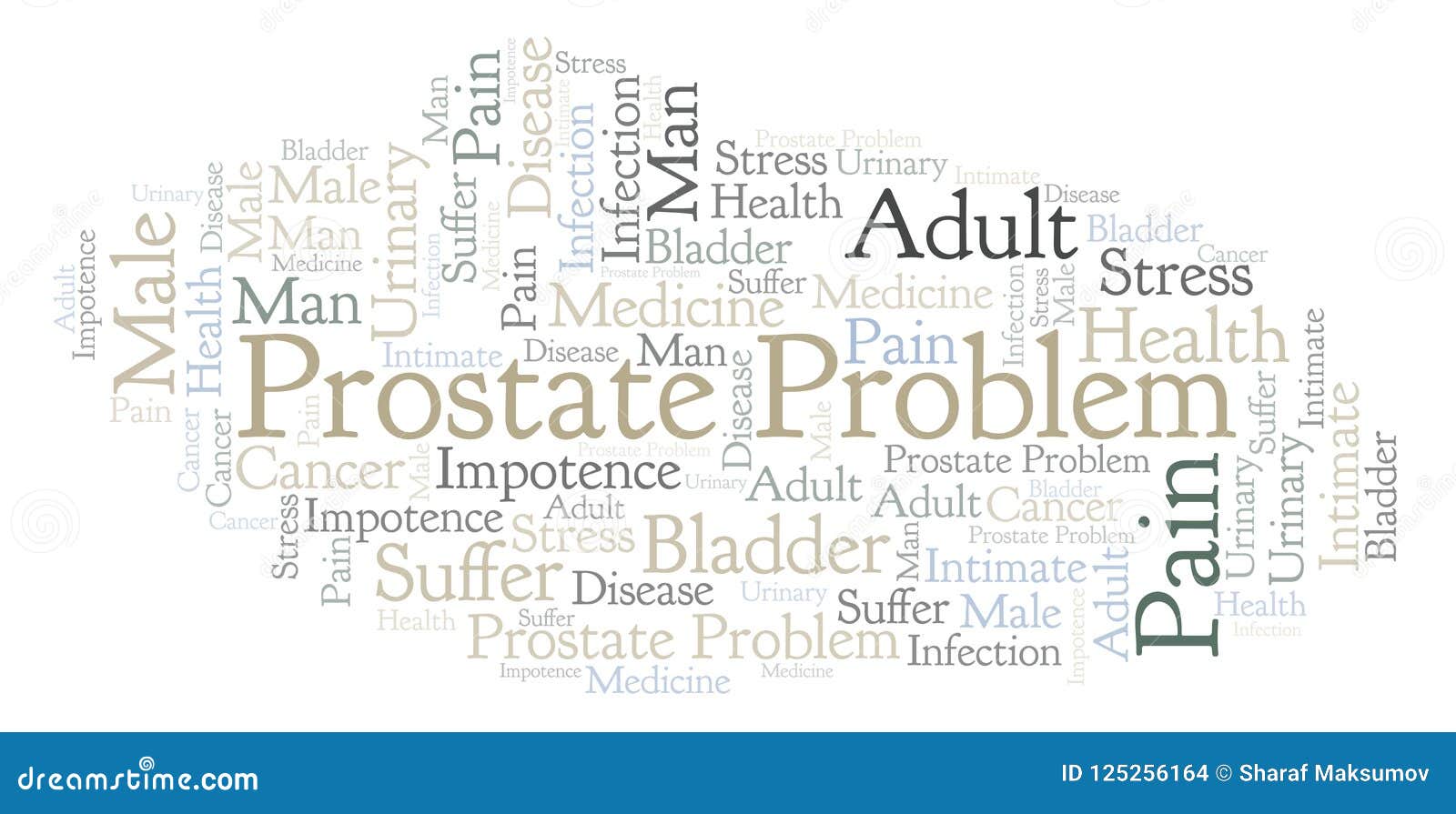 Prostate Problem Word Cloud. Stock Illustration - Illustration of ...