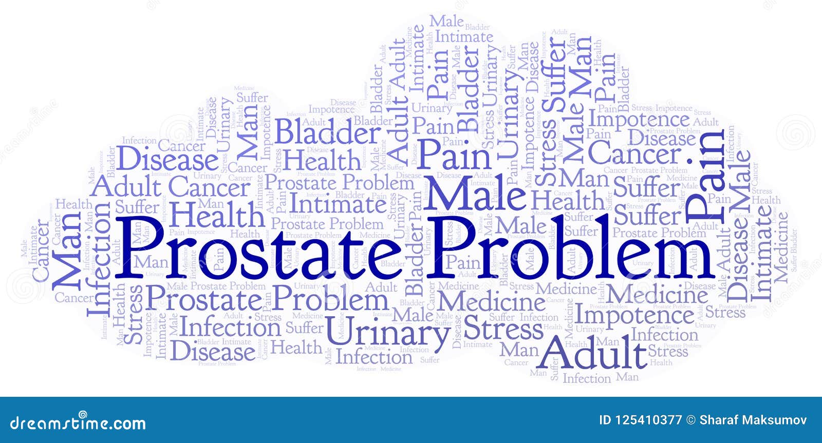 Prostate Problem Word Cloud. Stock Illustration - Illustration of ...