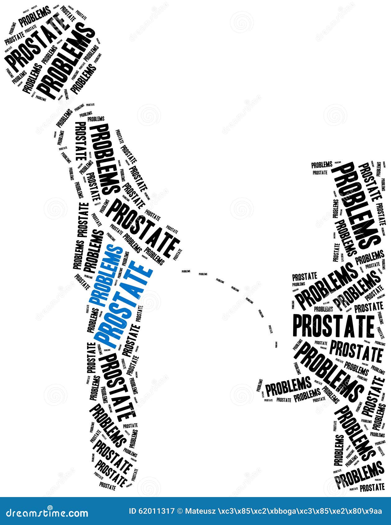 Prostate problems. stock illustration. Illustration of male - 62011317