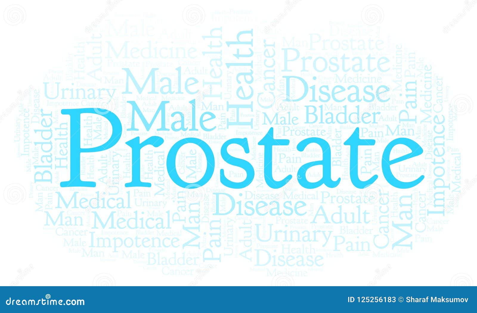 Prostate word cloud. stock illustration. Illustration of tagcloud ...