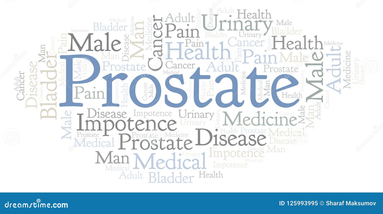 Prostate word cloud. stock image. Image of colors, impotence - 125993995
