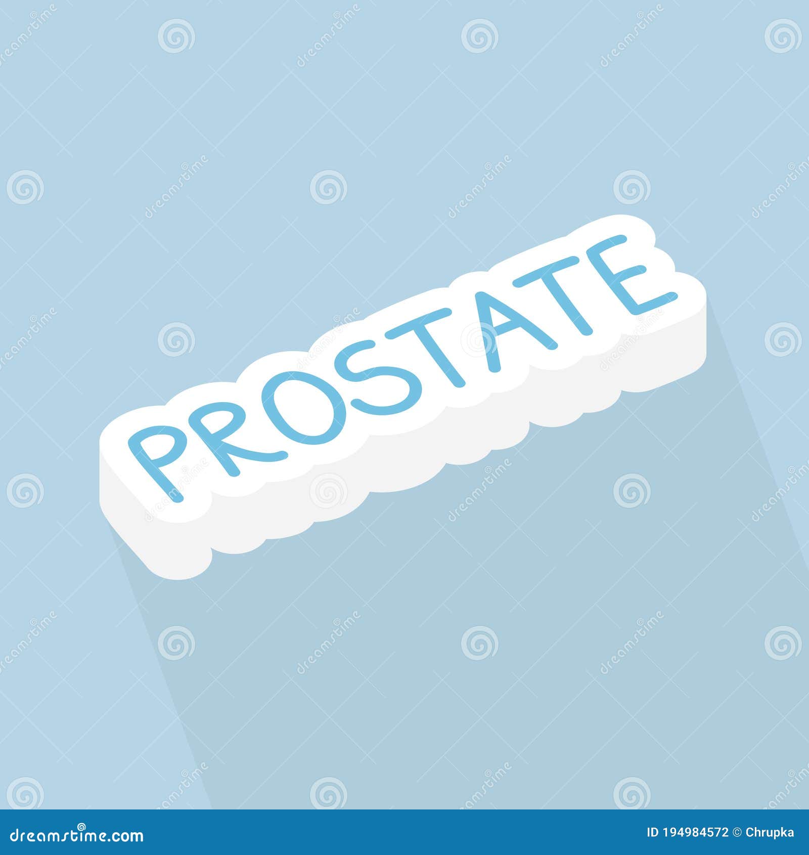 Prostate word concept stock vector. Illustration of blue - 194984572
