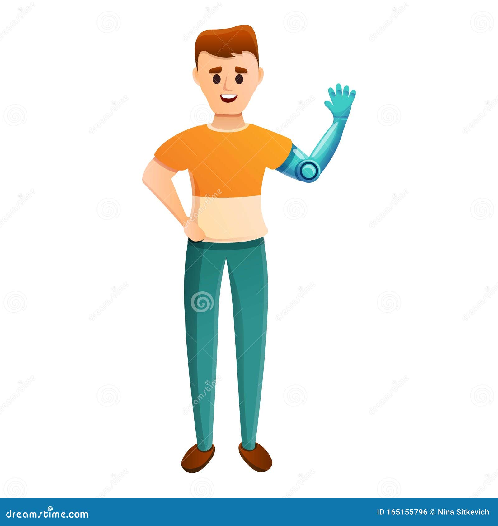 Prosthesis Hand Icon, Cartoon Style Stock Vector - Illustration of care ...