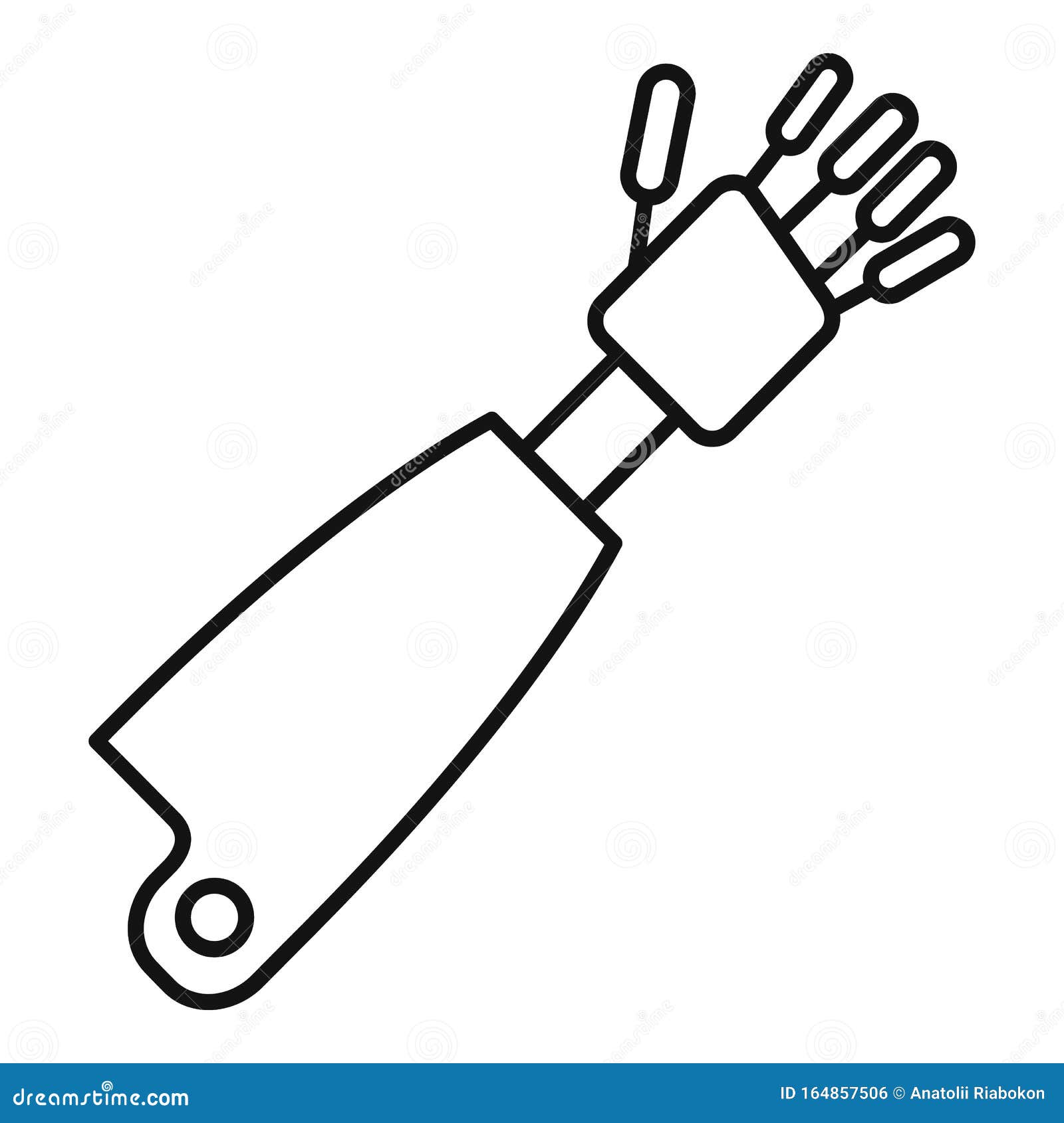 Prosthesis Hand Icon, Outline Style Stock Vector - Illustration of ...