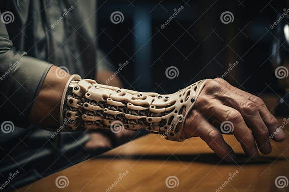 The Prosthetic Arm of the Future Stock Illustration - Illustration of ...