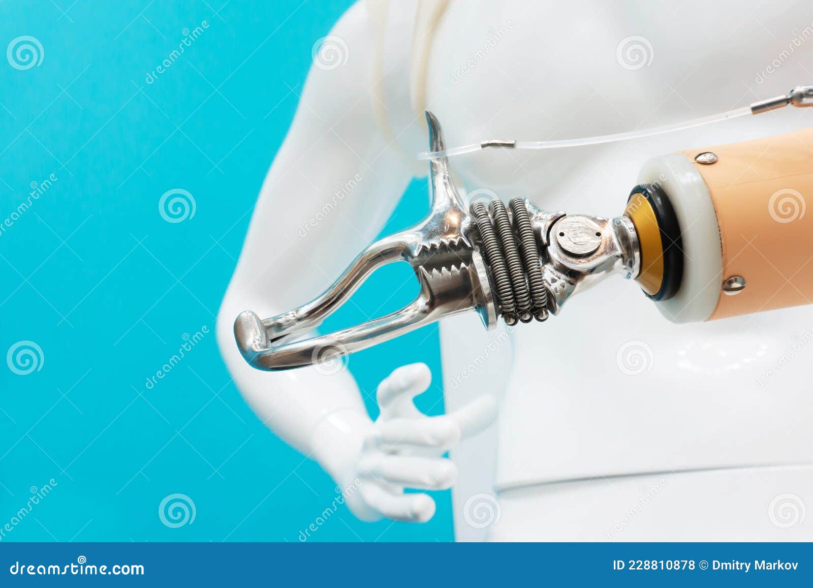 Prosthetic Arm for Work. Exhibition of Modern Prosthesis Stock Photo ...