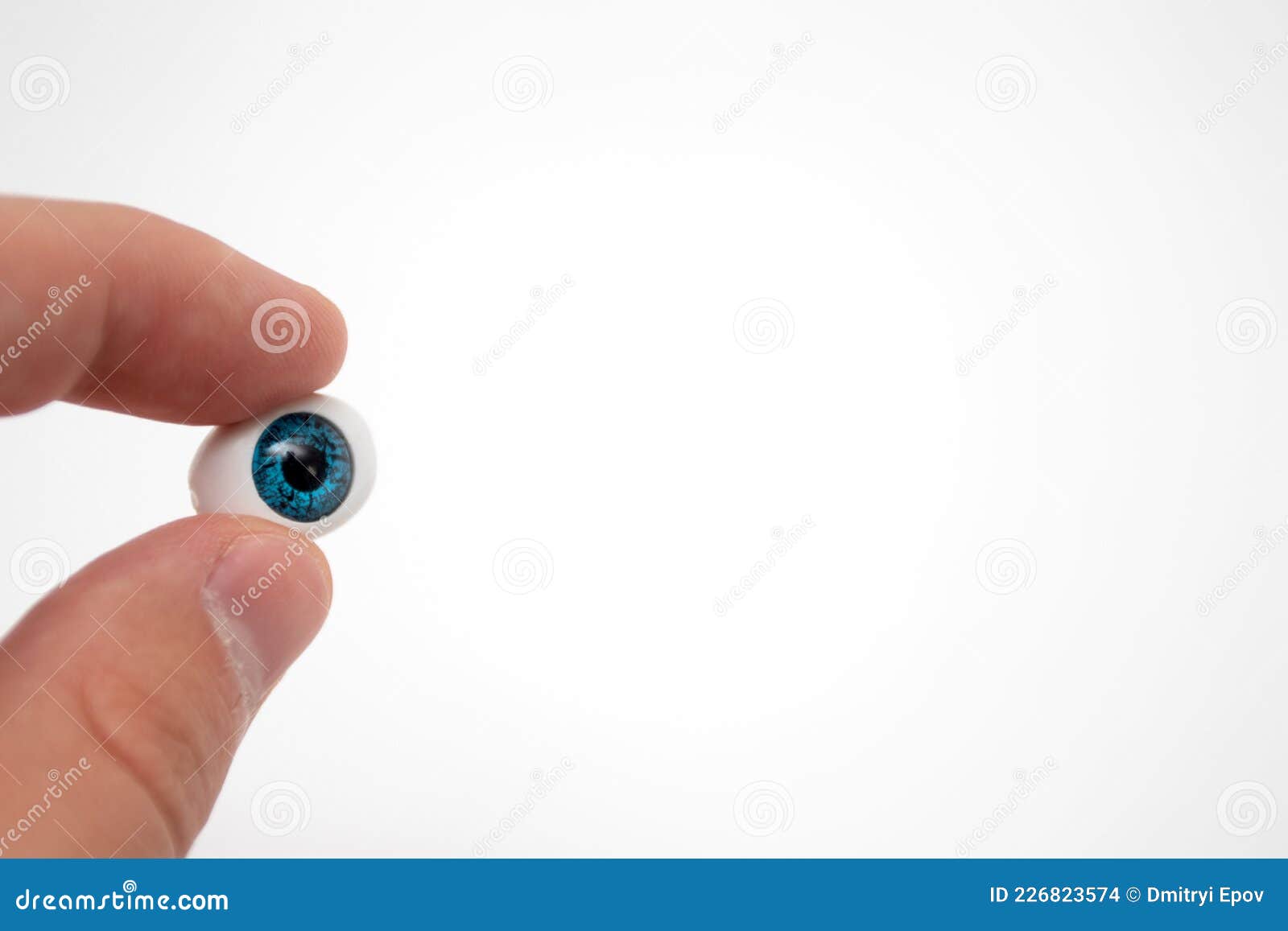 The Figure Of The Eyeball With Eye Drops Over It On The Background Of ...