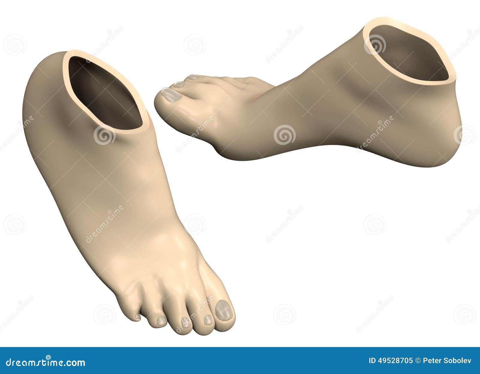 Prosthetic foot shell stock illustration. Illustration of product ...